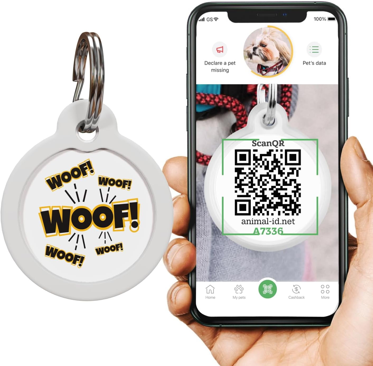QR Code Dog Tag - Walmart.com