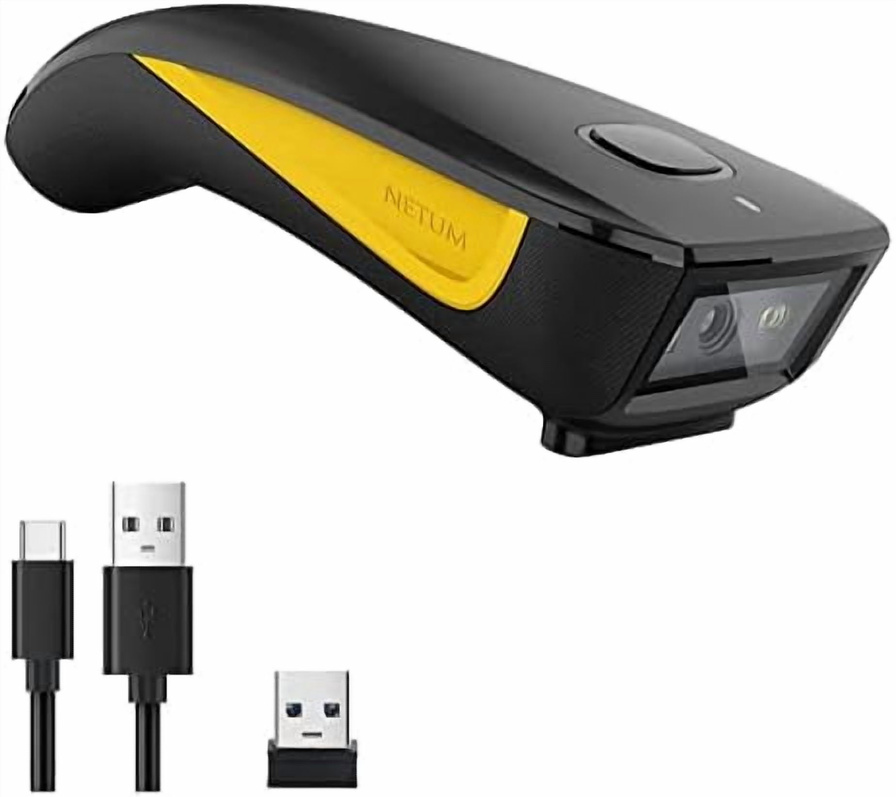 QR Code Scanner, Mini Barcode Scanner Bluetooth Compatible, Small ...