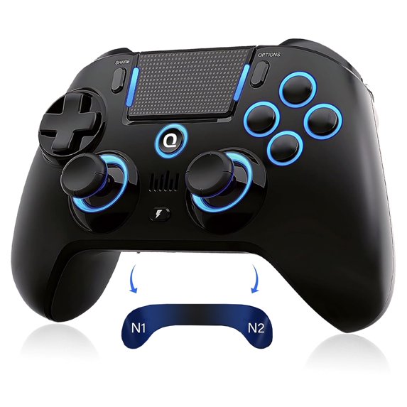 QRD Spark N5 Wireless Controller for PS4/Slim/Pro/Windows PC/Steam Deck ...