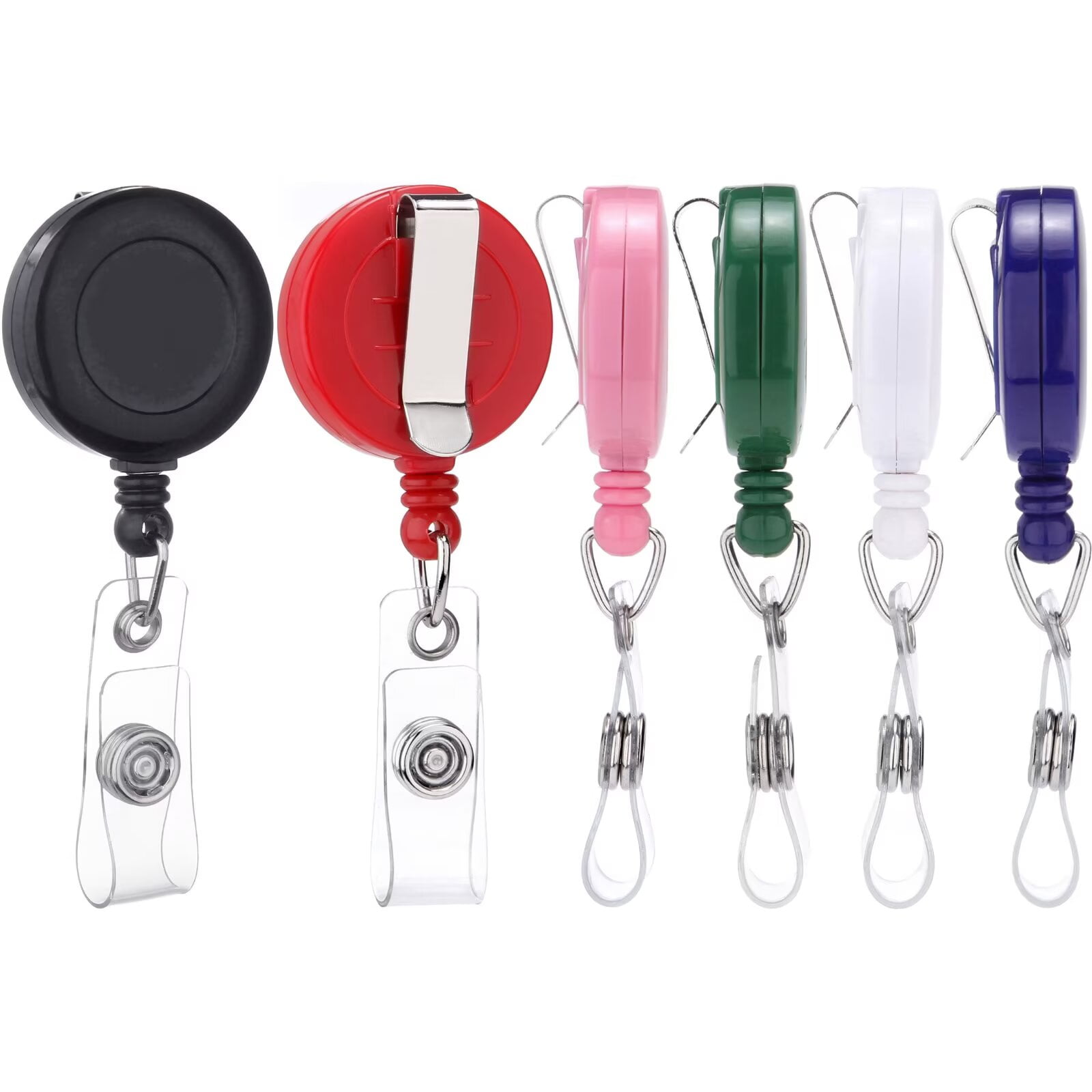 QREEL Retractable Badge Holders, Badge Reels with Belt Clip for ID ...
