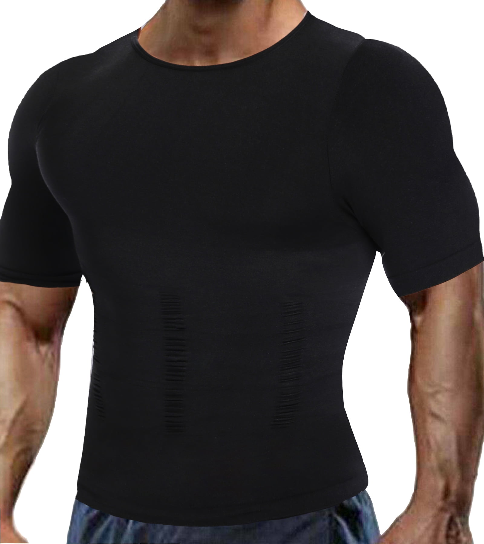 QRIC Men's Compression Shirt Undershirt Slimming Tank Top Workout Vest ...