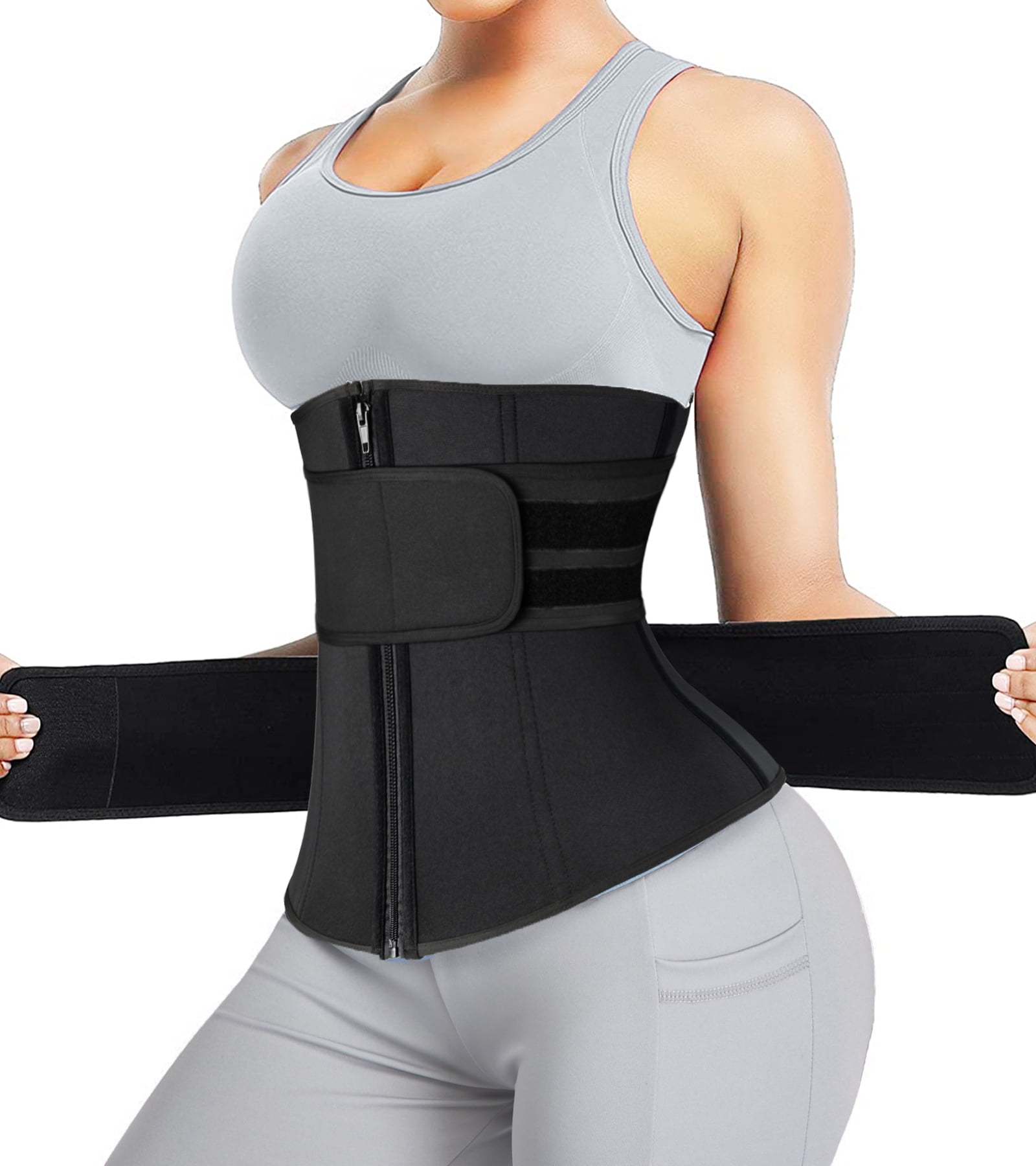 QRIC Sauna Waist Trainer for Women Long Torso Plus Size Sauna Belts ...