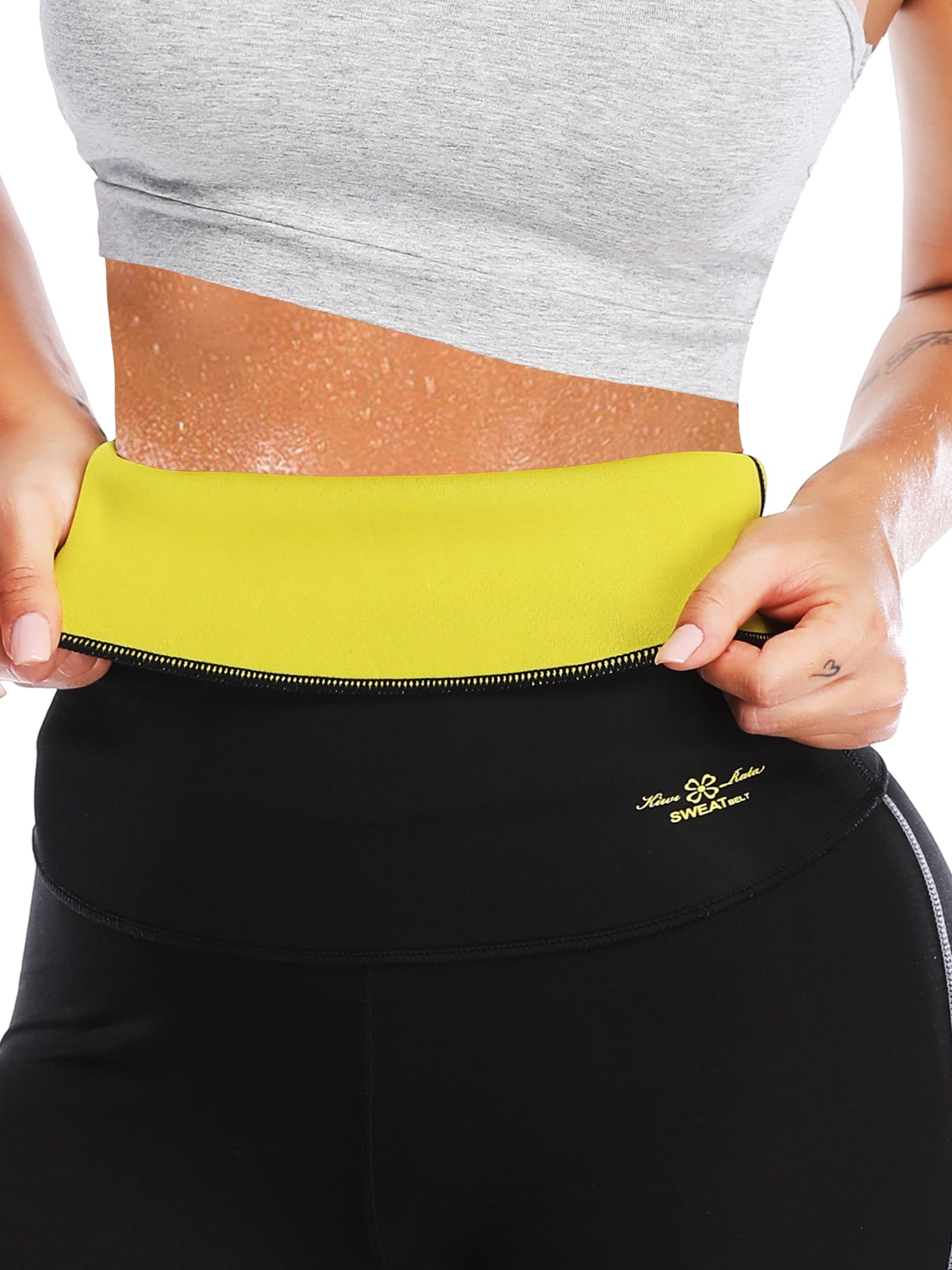 QRIC Women Neoprene Sauna Sweat Waist Trainer Shapewear Slimming Body ...