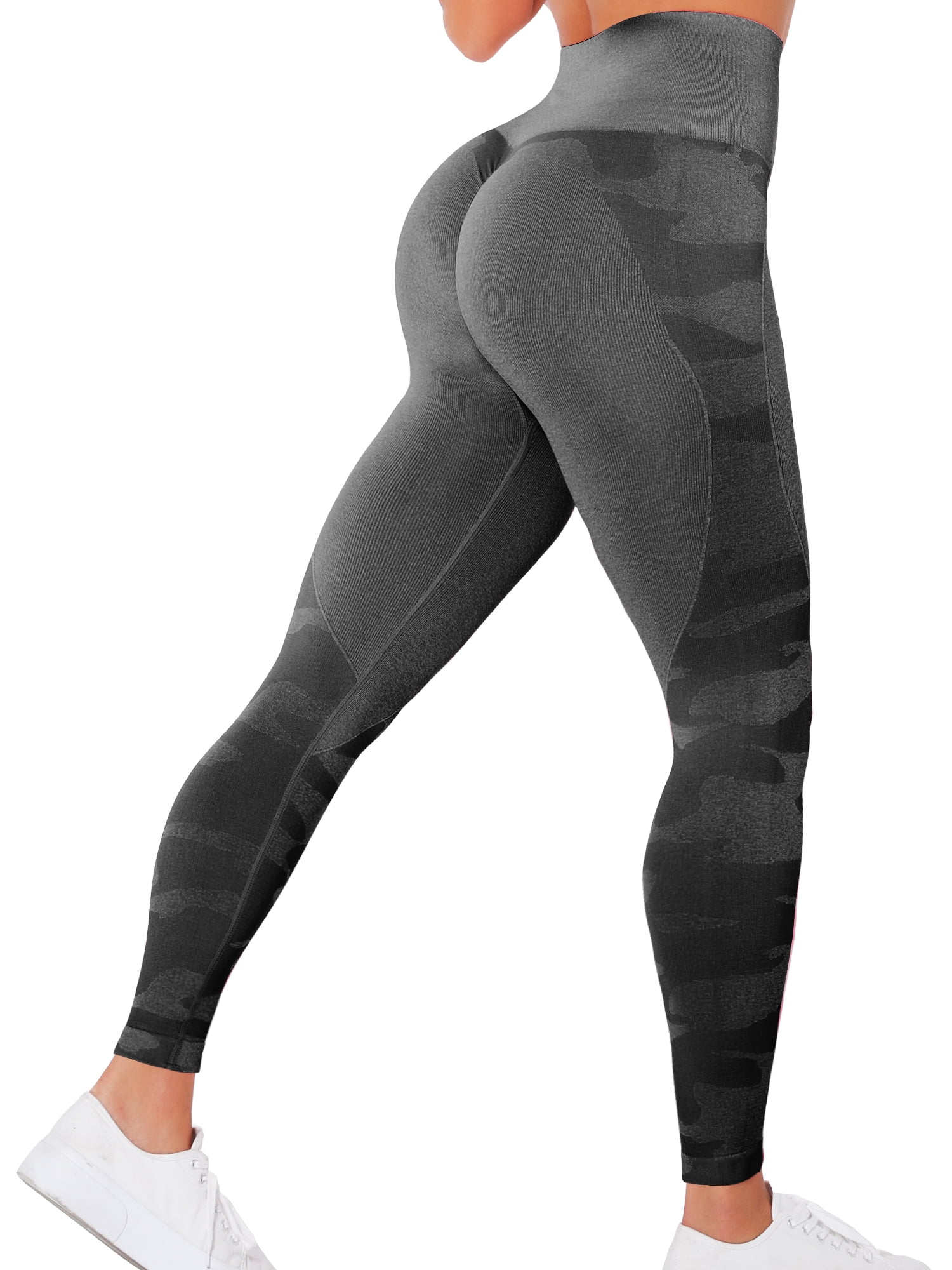QRIC Women Seamless High Waist Leggings Compression Tummy Control Butt ...