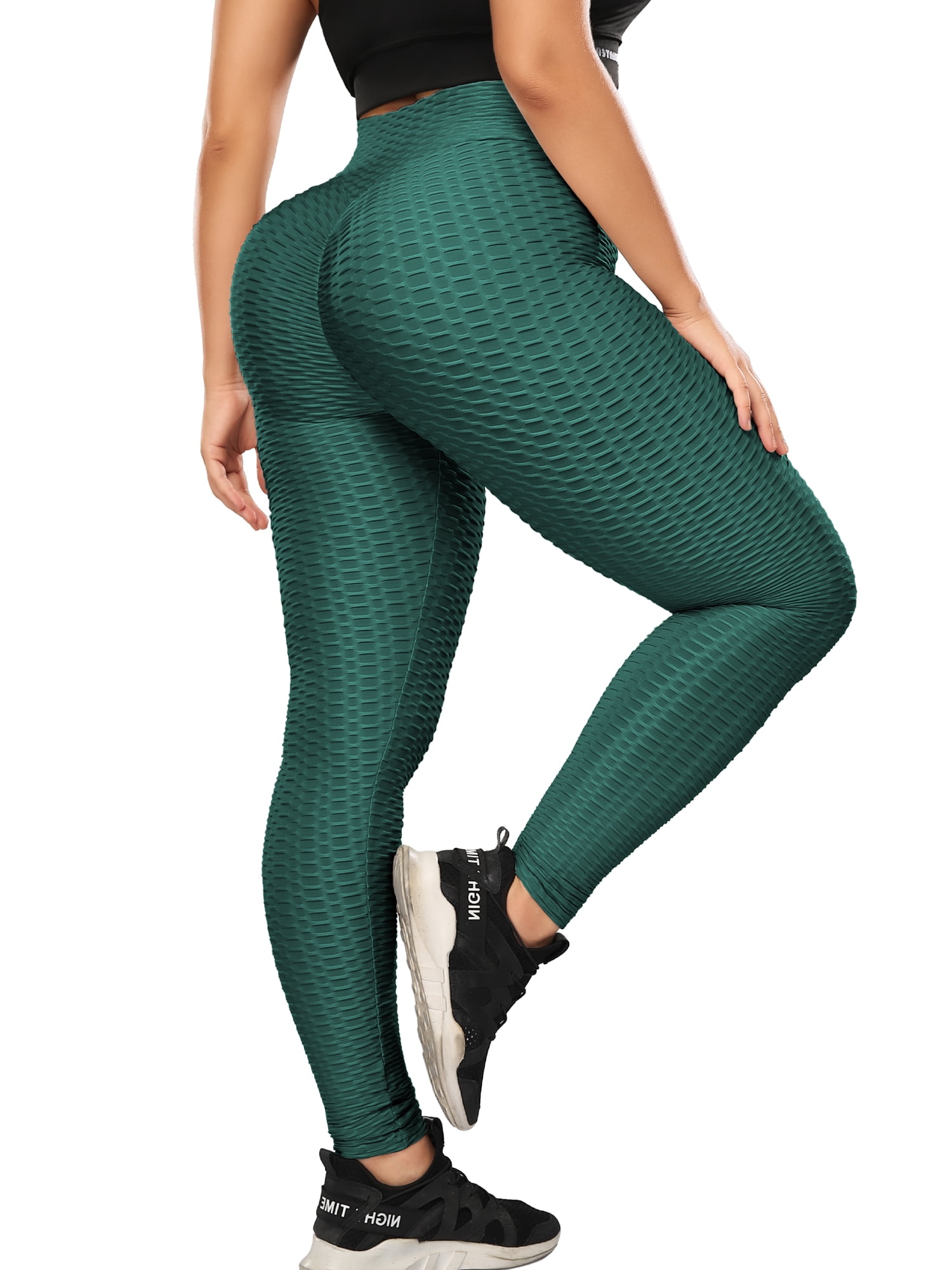 QRIC Women's High Waist Yoga Leggings Scrunch Butt Lift Active Tights ...