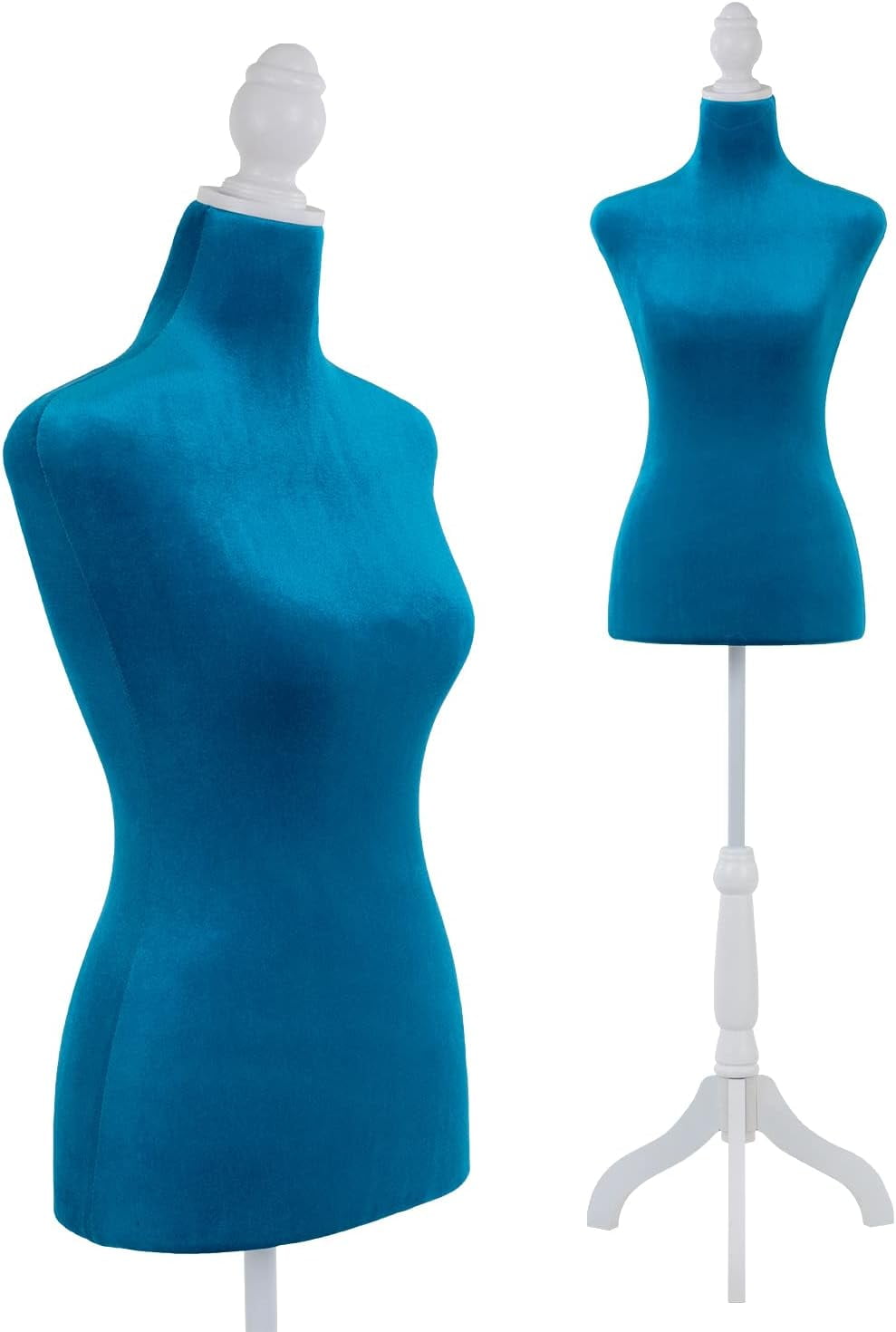 QRKD Mannequin Body Dress Form Torso Female Manikin 49.6-63.4 Inch ...