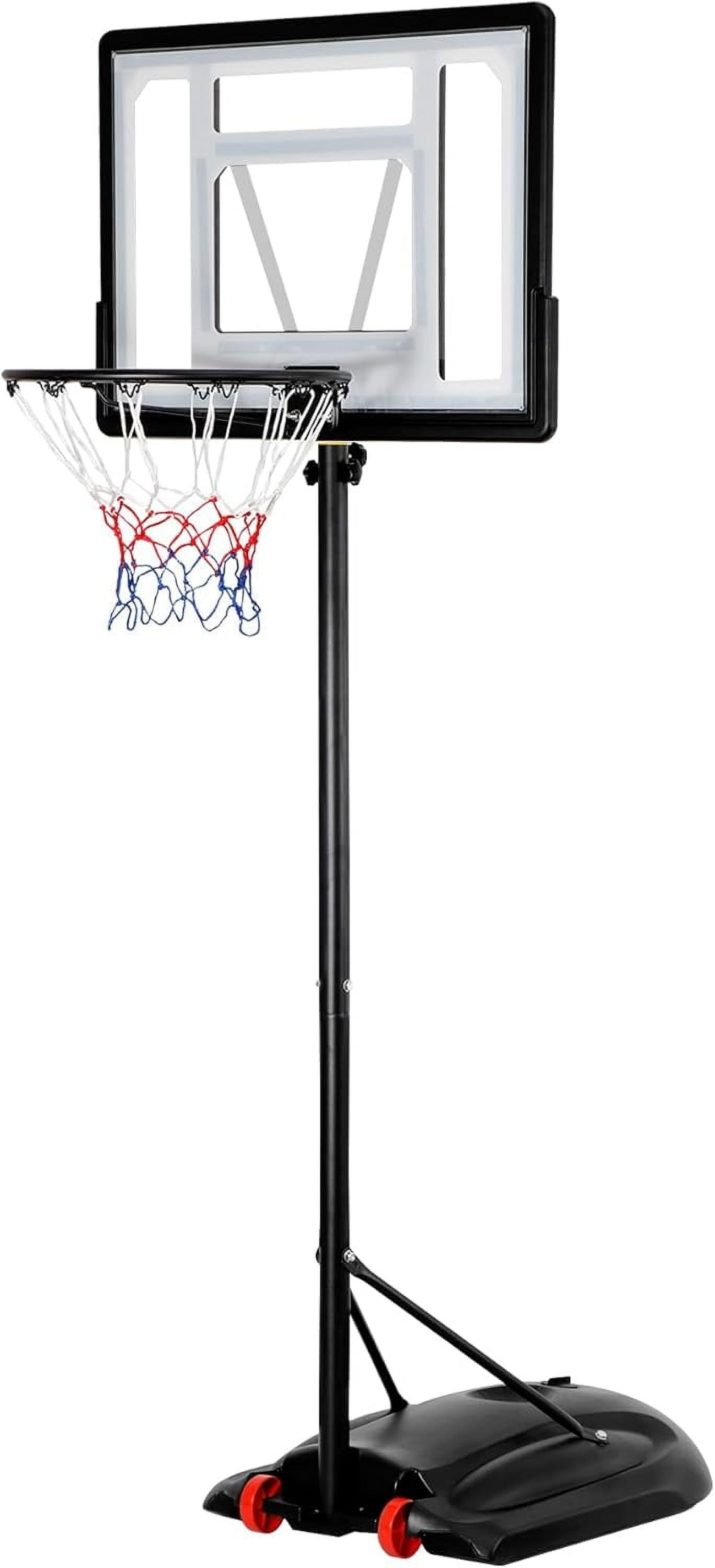 QRKD Portable Basketball Hoop Outdoor, 7.2-9.2ft Height Adjustable ...