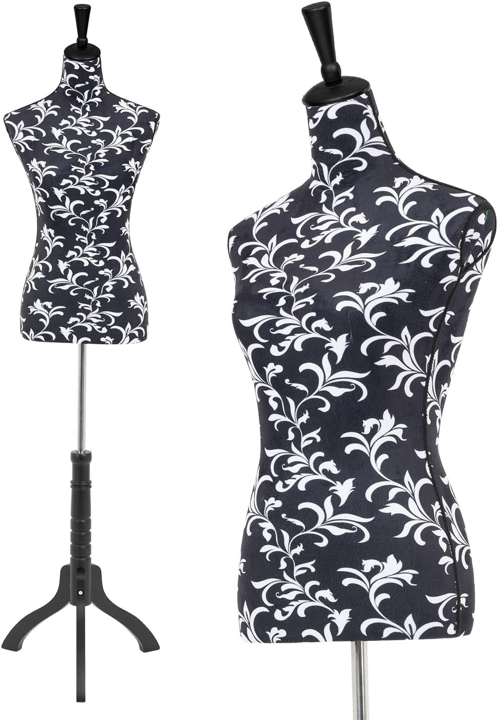 QRKD Sewing Mannequin Torso Manikin Dress Form 53-67 Inch Height ...