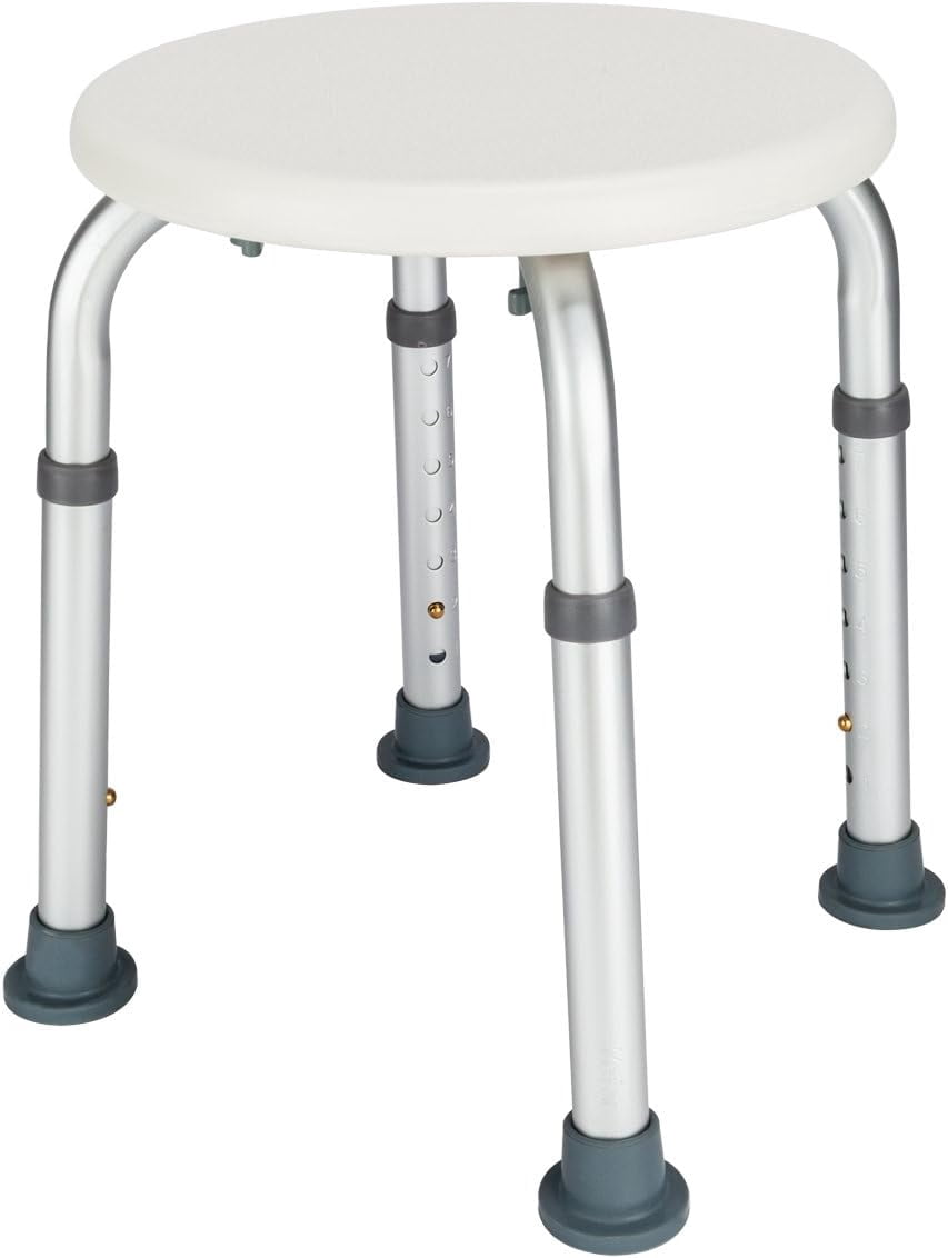 QRKD White Shower Chair for Inside Shower, Tool-Free Assembly Bath ...