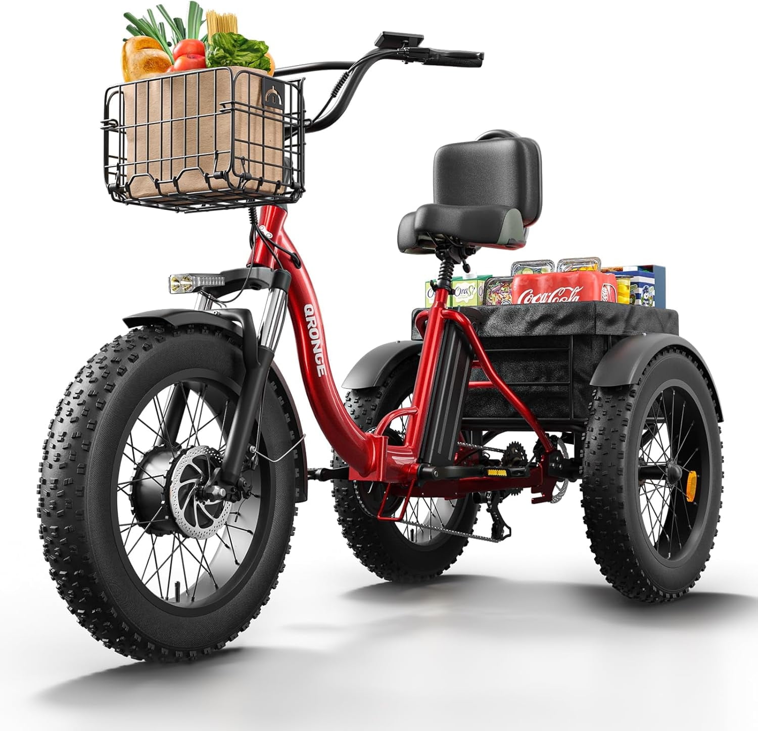 QRONGE Electric Tricycle for Adults 720W, 18MPH Pickup Class Trike, 36V ...