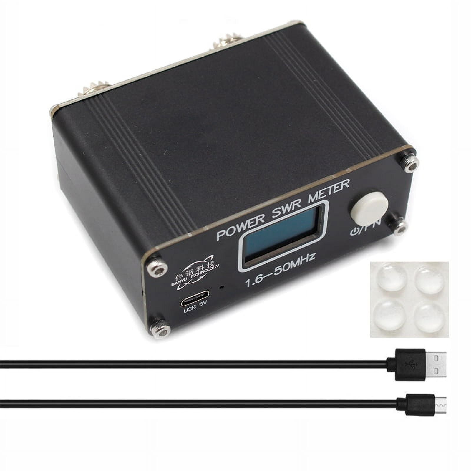 QRP 150W 1.6-50MHz SWR HF Shortwave Standing Wave Meter SWR/Power FM/AM ...