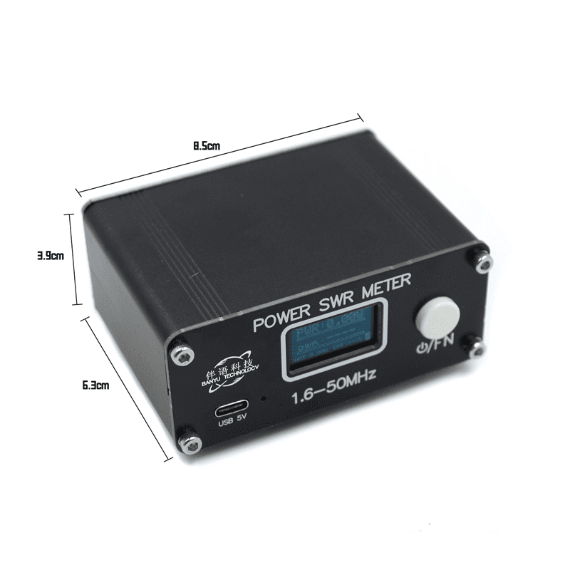 QRP 150W 1.6-50MHz SWR HF Shortwave Standing Wave Meter SWR/Power Meter ...