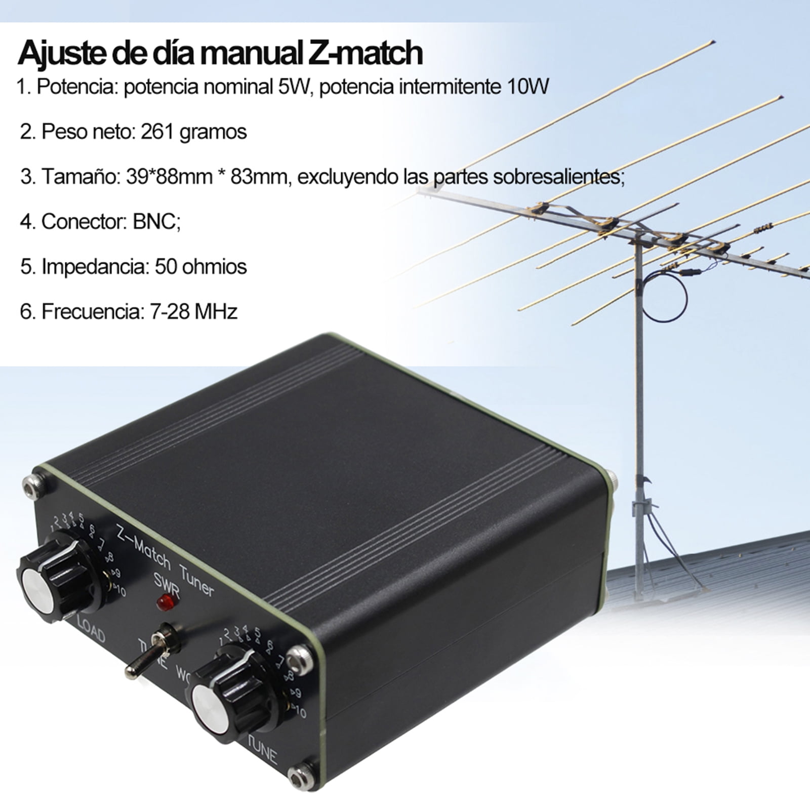 QRP Z-match Manual Antenna 5W Tuner 3-28MHz Z-Match QRP Manual Antenna ...
