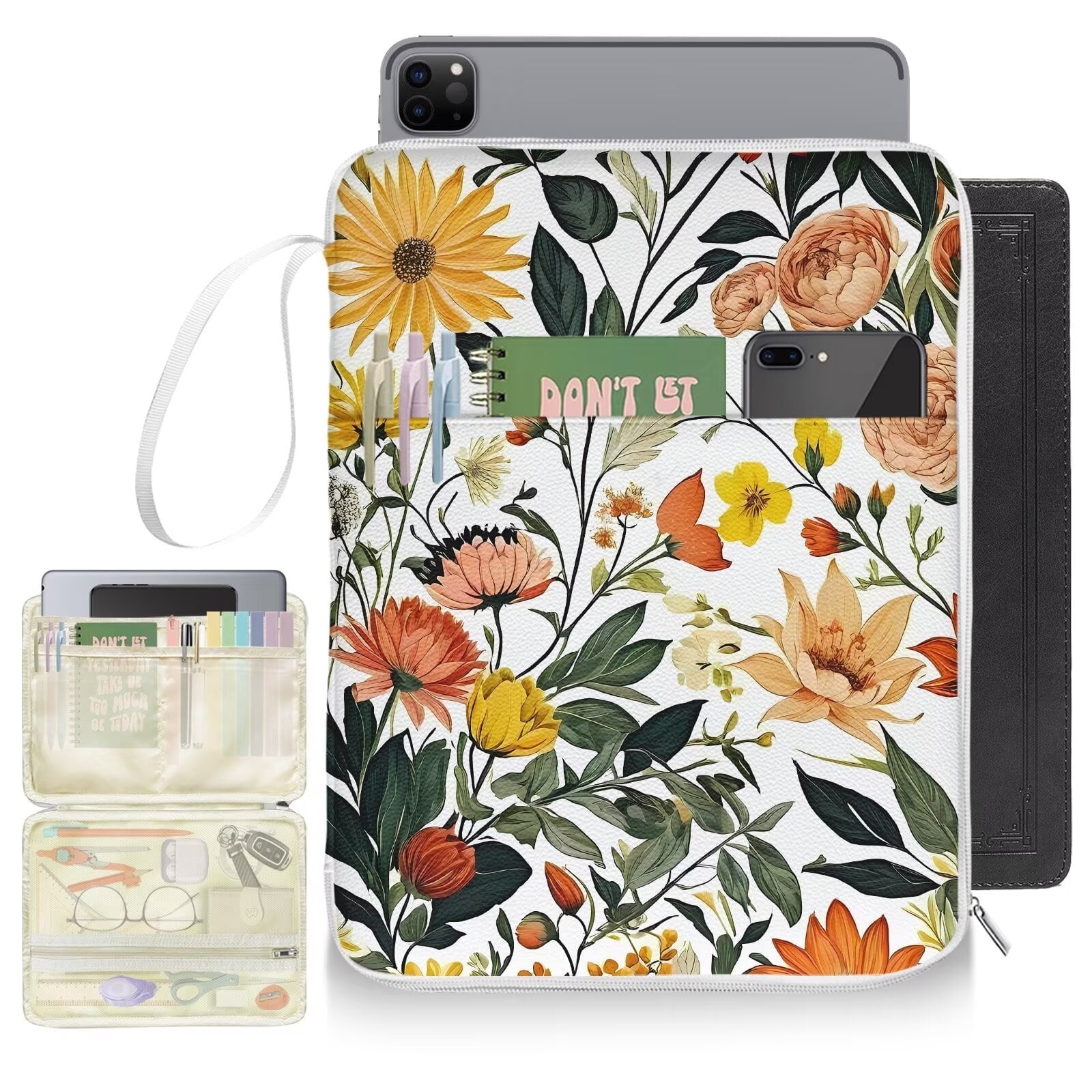 QRZIQRZ Sunflower Book Sleeve for Book Lovers Paperbacks,Book Protector ...