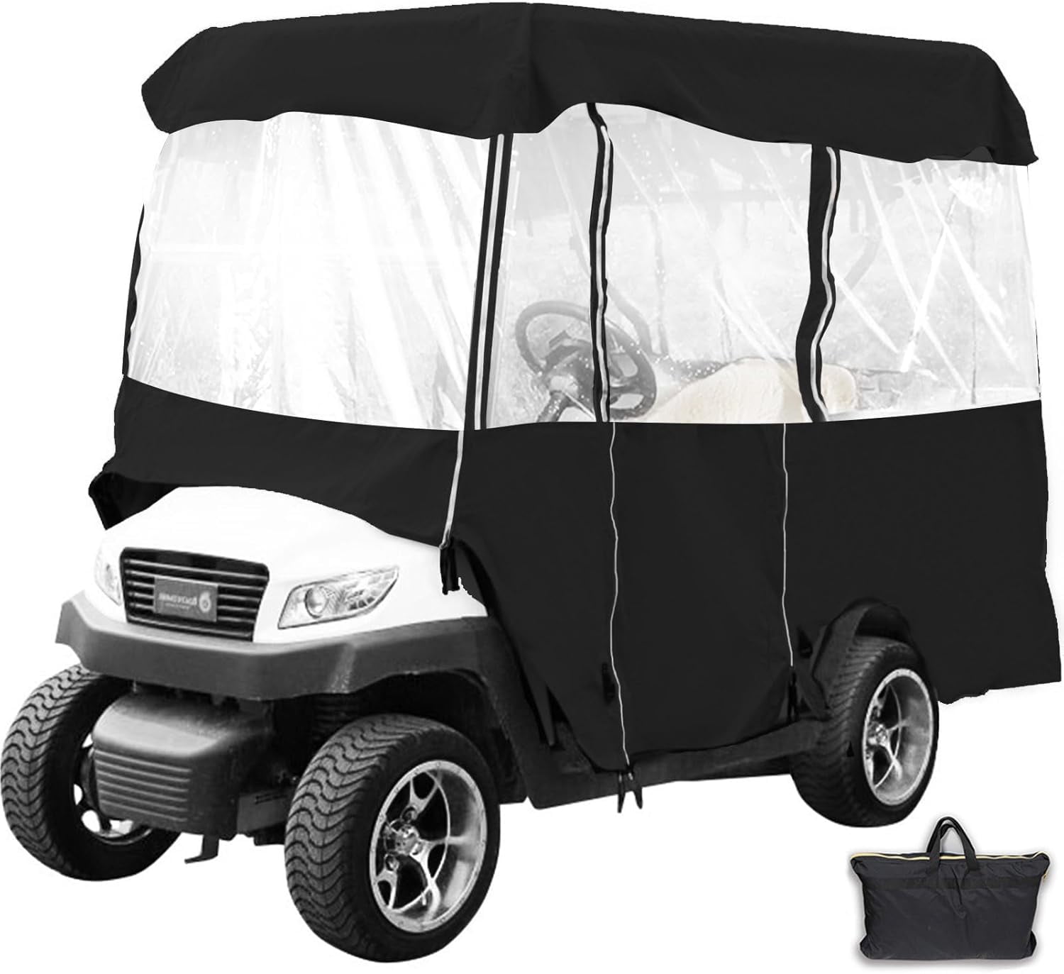 QRZJ Golf Cart Enclosure, Polyester Driving Enclosure, Club Car Covers ...
