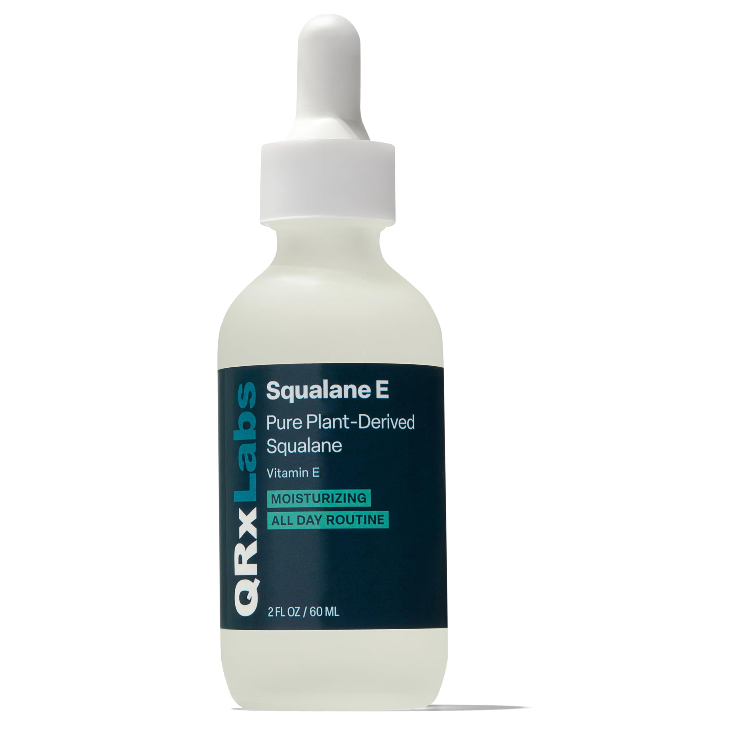 QRxLabs Pure Plant-Based Squalane Oil with Vitamin E (2 oz) - Organic ...