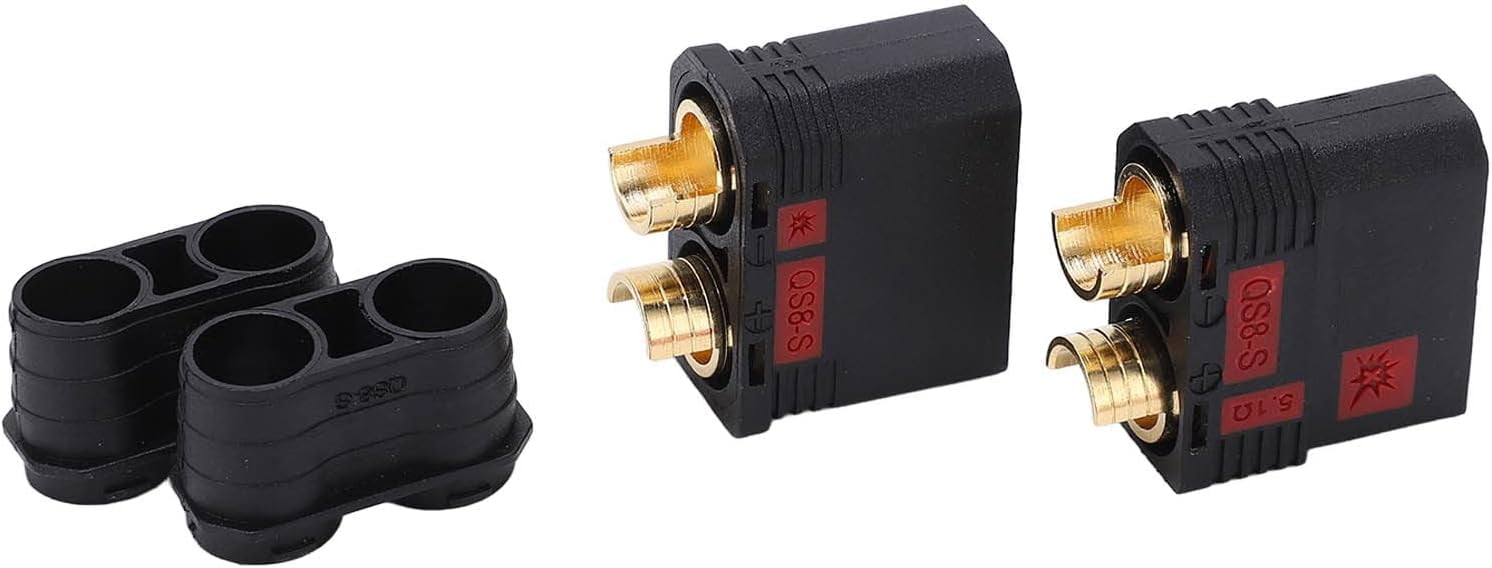 QS8 Connector Kit, QS8 Connector Male and Female Kit RC Battery ESC ...