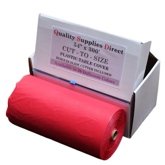 QSD Plastic Party Banquet Table Cover Roll - 300 ft. x 54 in ...