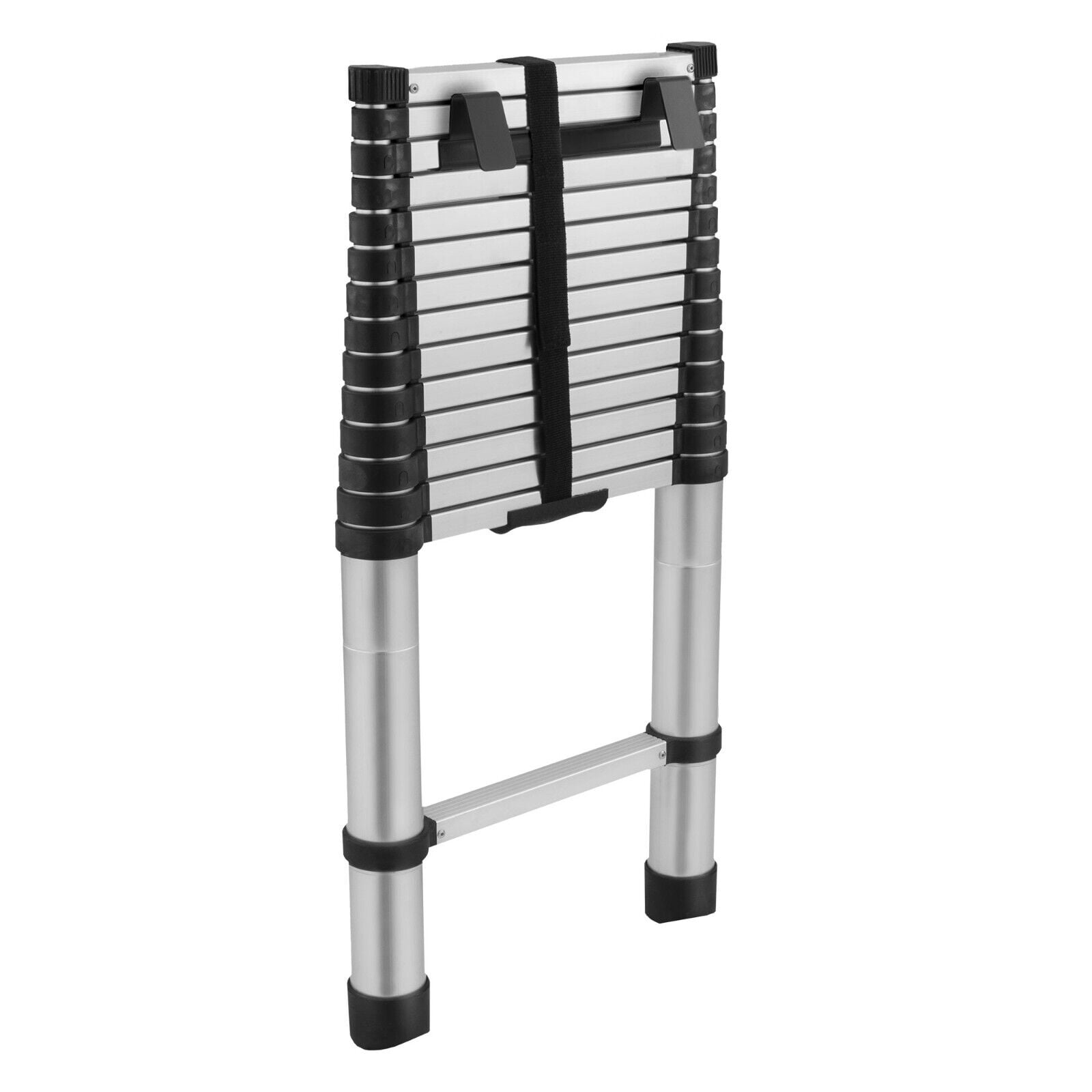 QSHIMY 14.5' Telescoping Ladder with Bracket | 15 Steps | 330 lb ...