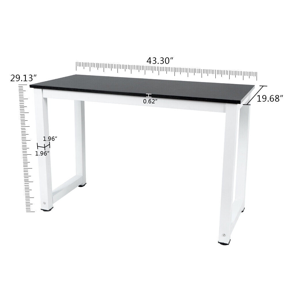 QSHIMY Simple Computer Desk PC Laptop Writing Study Table Gaming ...