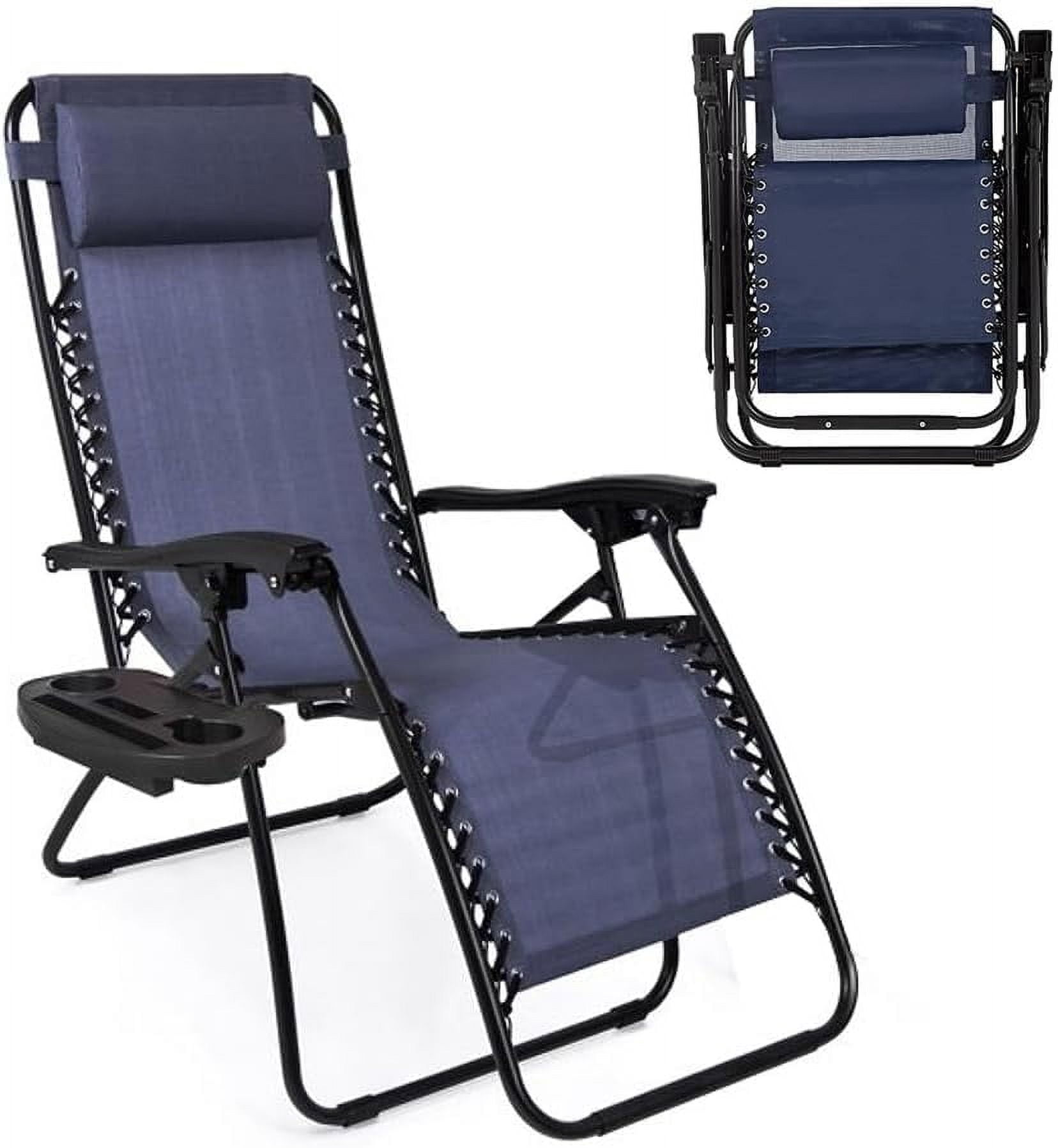 QSHIMY Zero Gravity Lounge Chair Adjustable Outdoor Reclining Chair ...