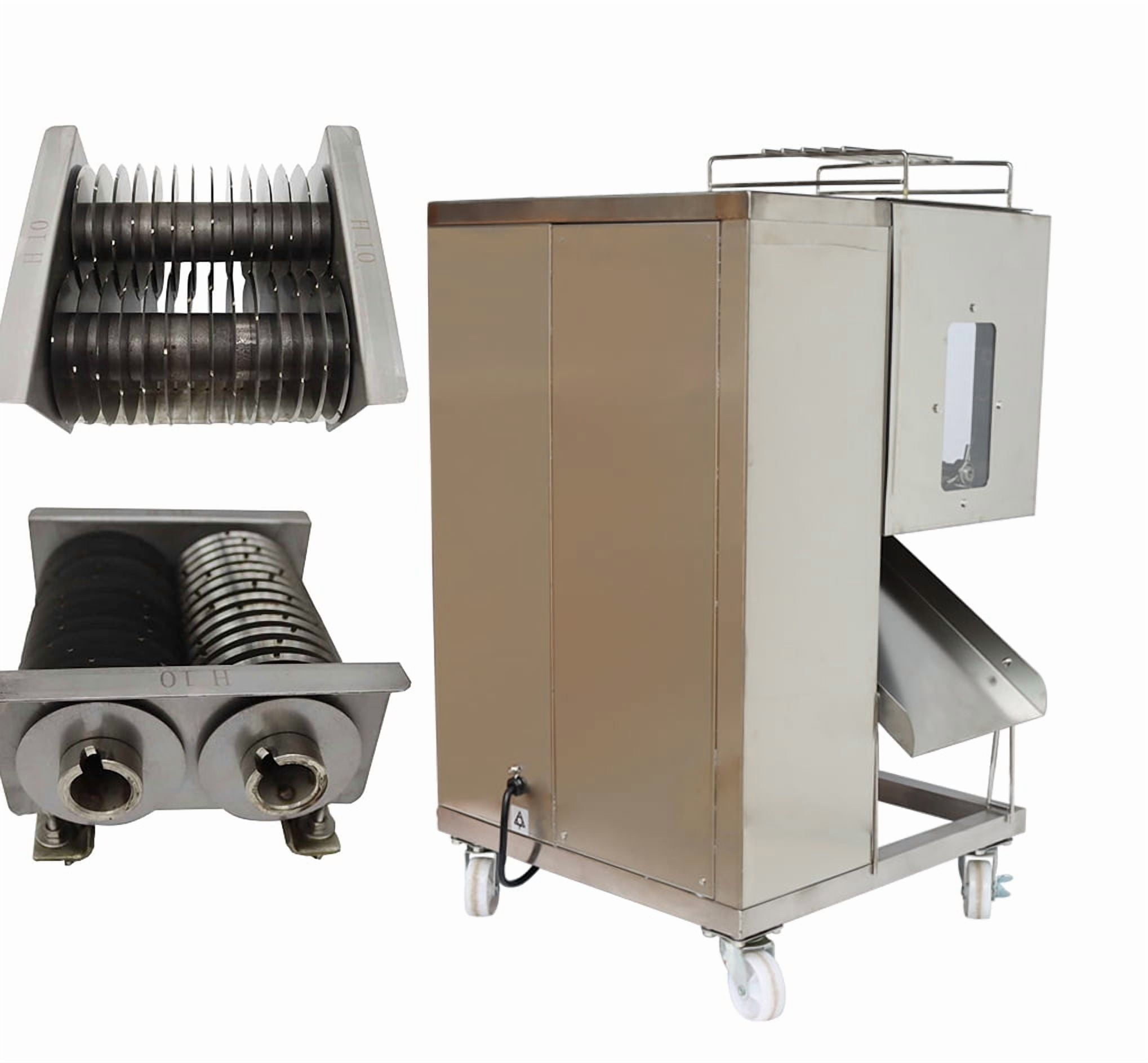 QSJ-A Commercial Stainless Steel Meat Slicer Meat Shreds Cutter Cutting ...