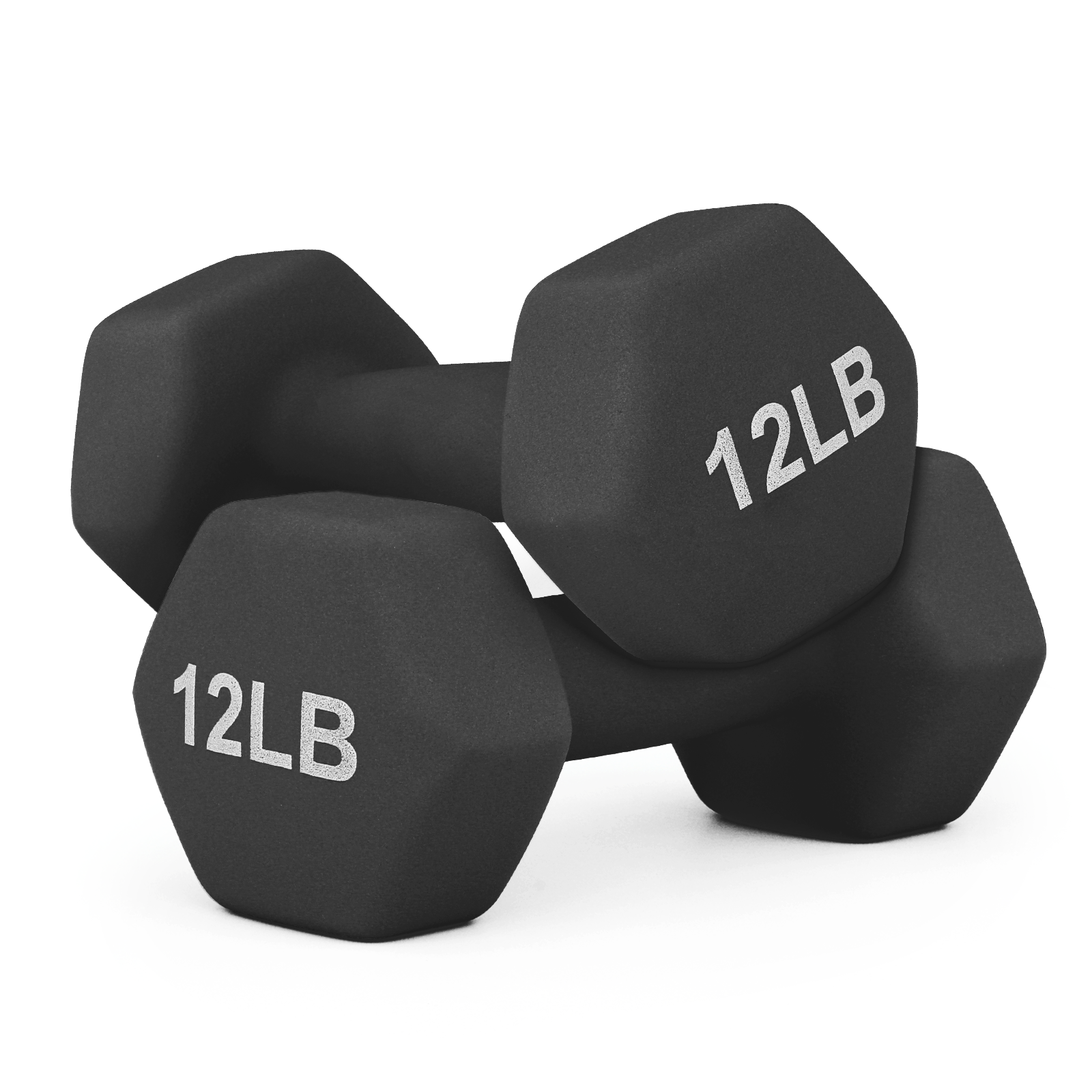 QSJIAYI 2PCS Dumbbell Set, Anti-Slip Neoprene Coated Hexagon Hand ...