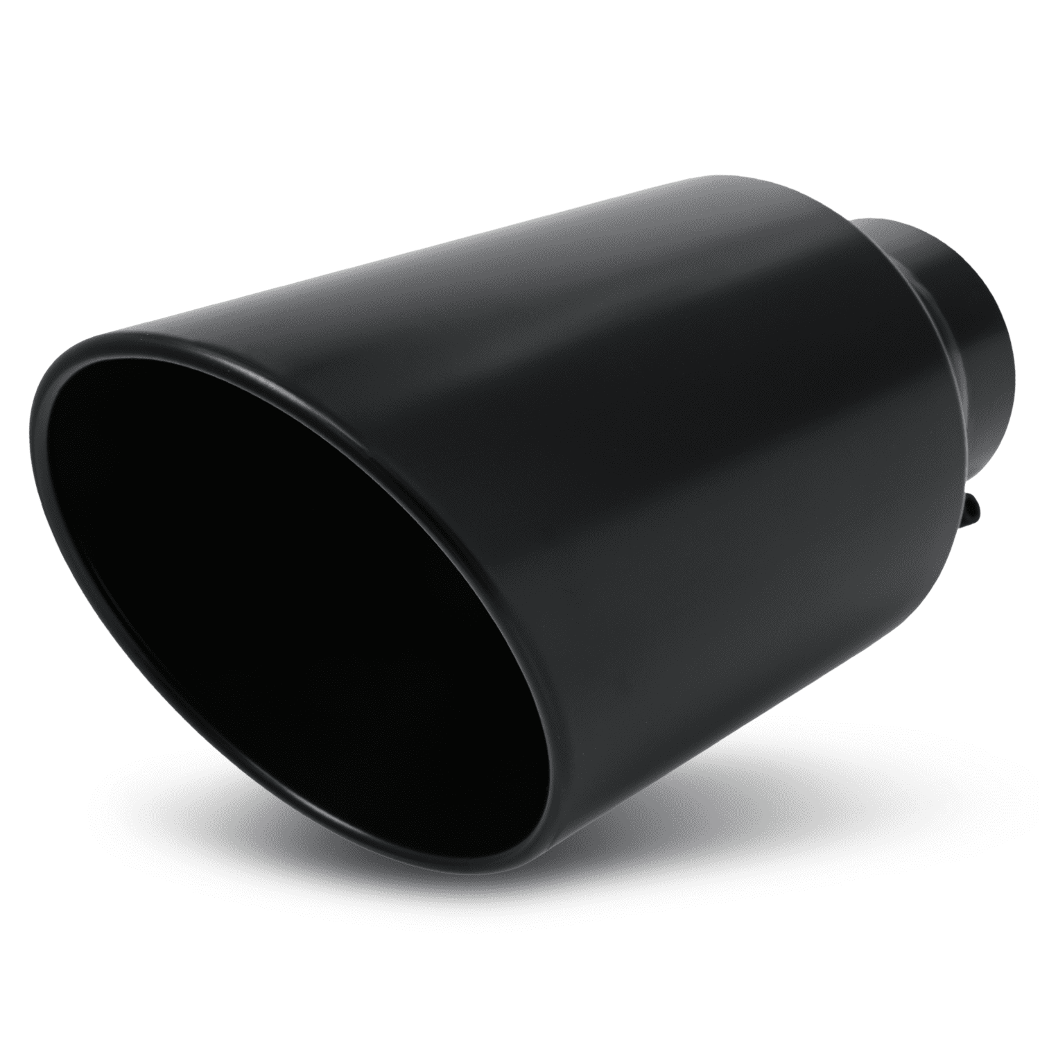 QSJIAY Universal Stainless Steel Exhaust Muffler, Roll and Angle Cut ...