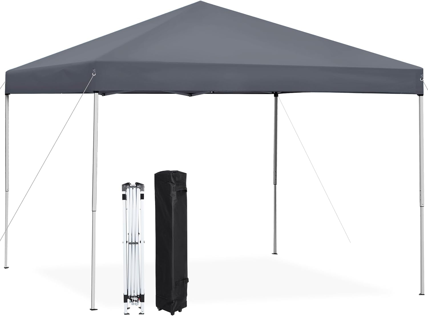 QSJIAYI 10x10 Pop Up Canopy Tent Easy Set-up Outdoor Patio Canopy ...
