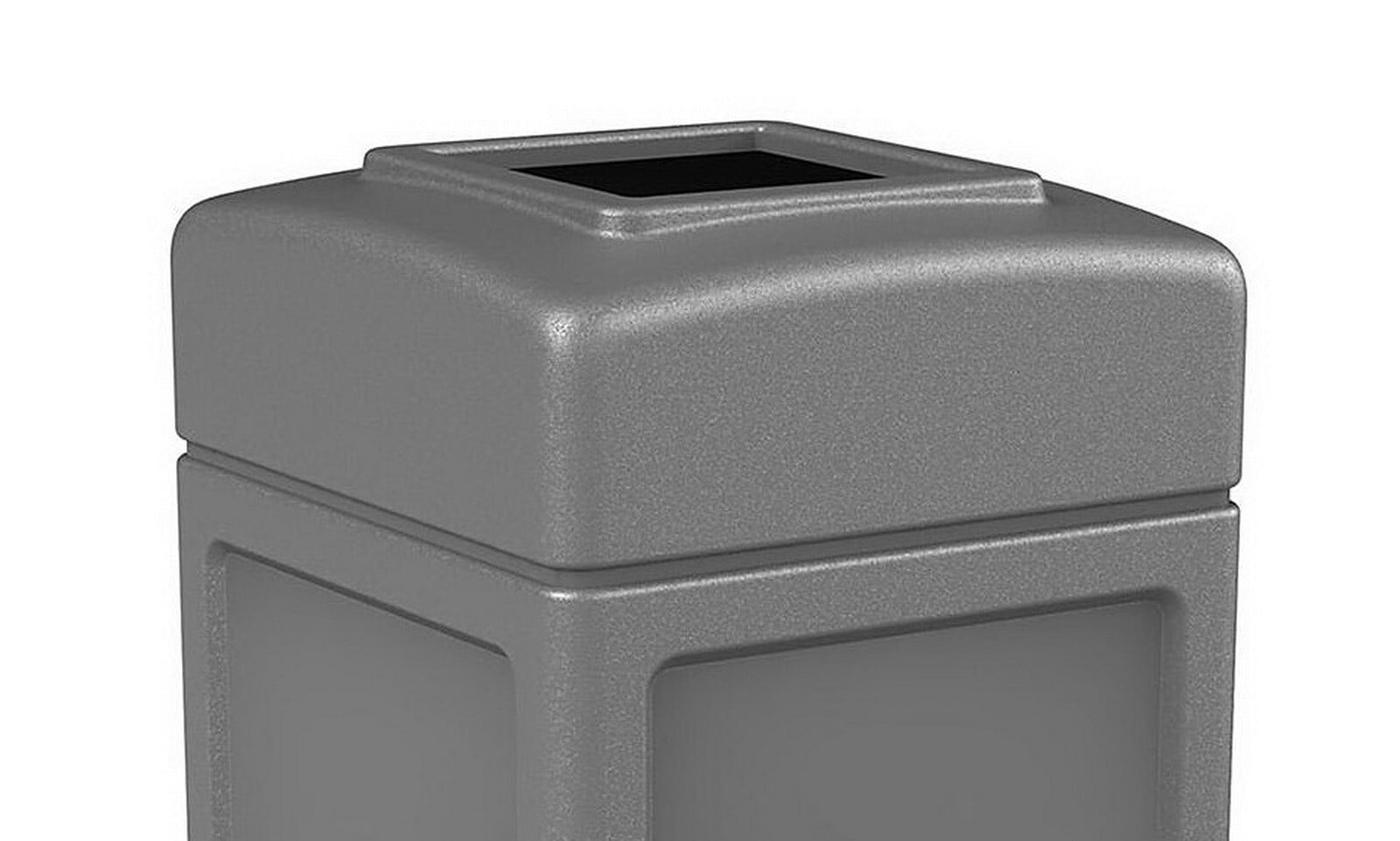 QSJIAYI 42 Gallon Square Open Top Waste Container, Commercial Trash Can ...