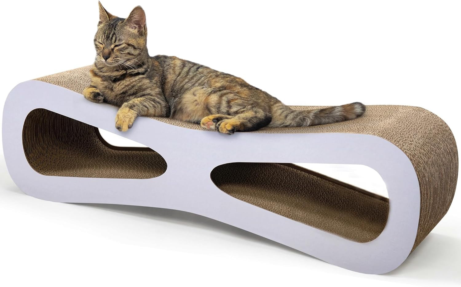 QSJIAYI Cat Scratcher Lounge, Cat Scratching Board, Cardboard Lounge ...
