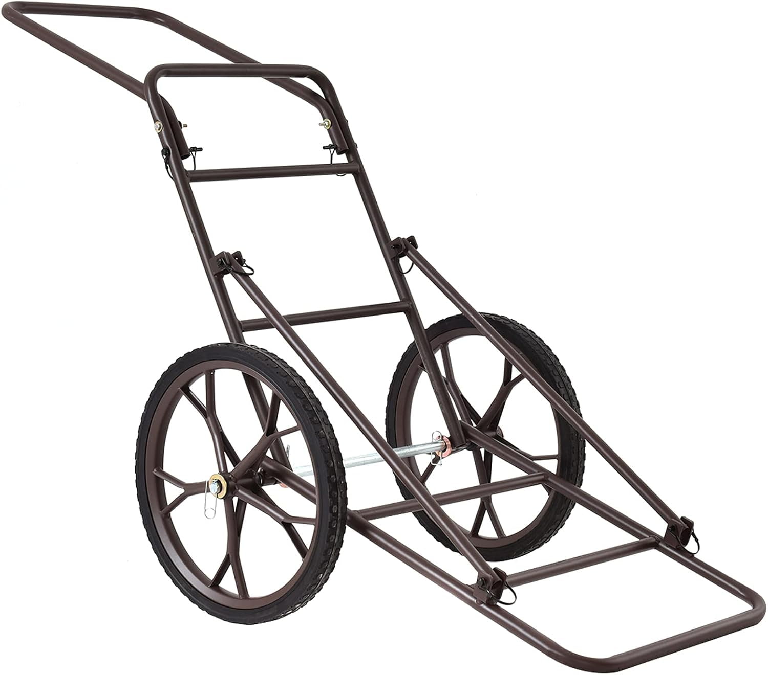 QSJIAYI Folding Deer Cart, 500lbs Heavy Duty Steel Hunting Game Cart ...