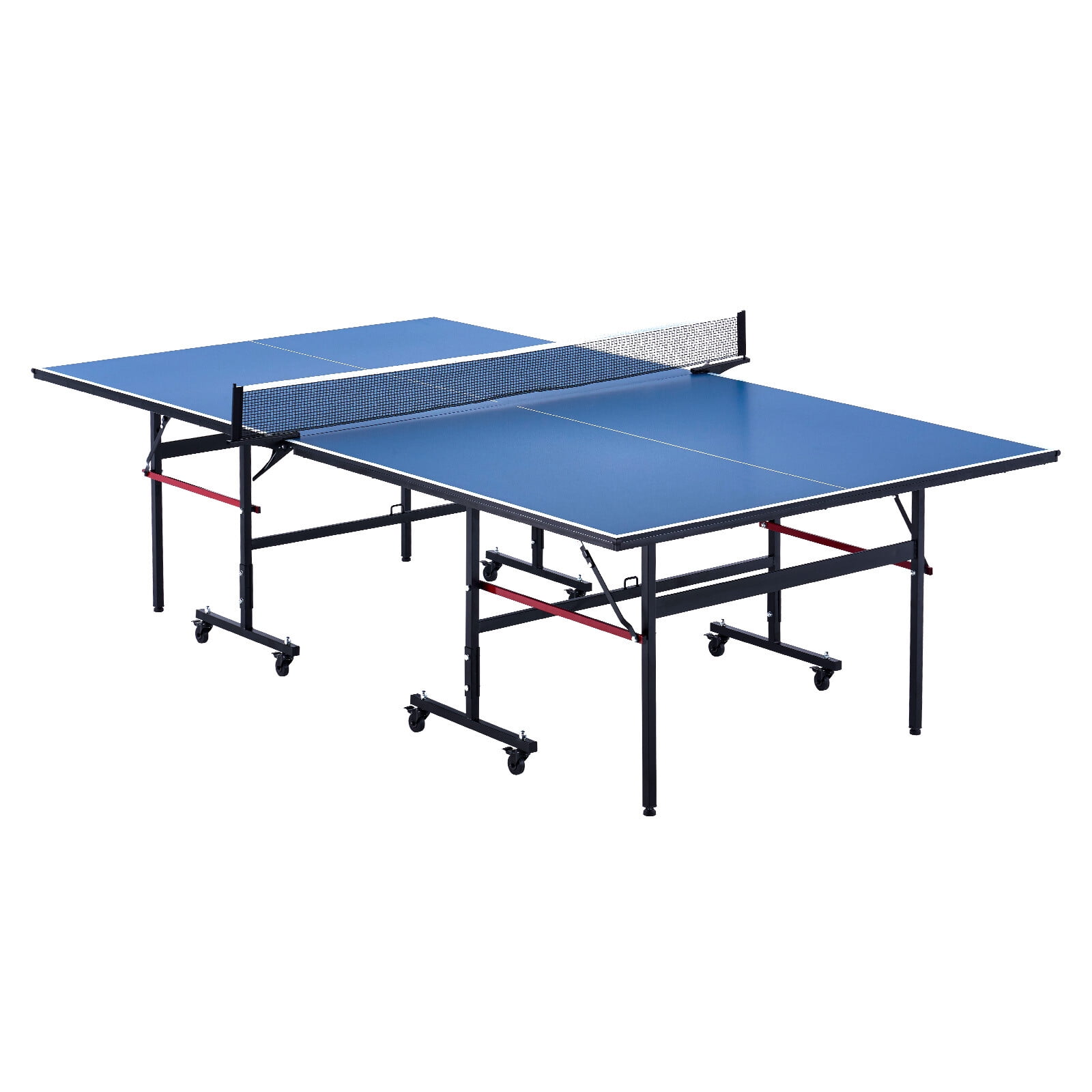 QSJIAYI Ping Pong Table, Table Tennis Game,Indoor/Outdoor MDF Portable ...