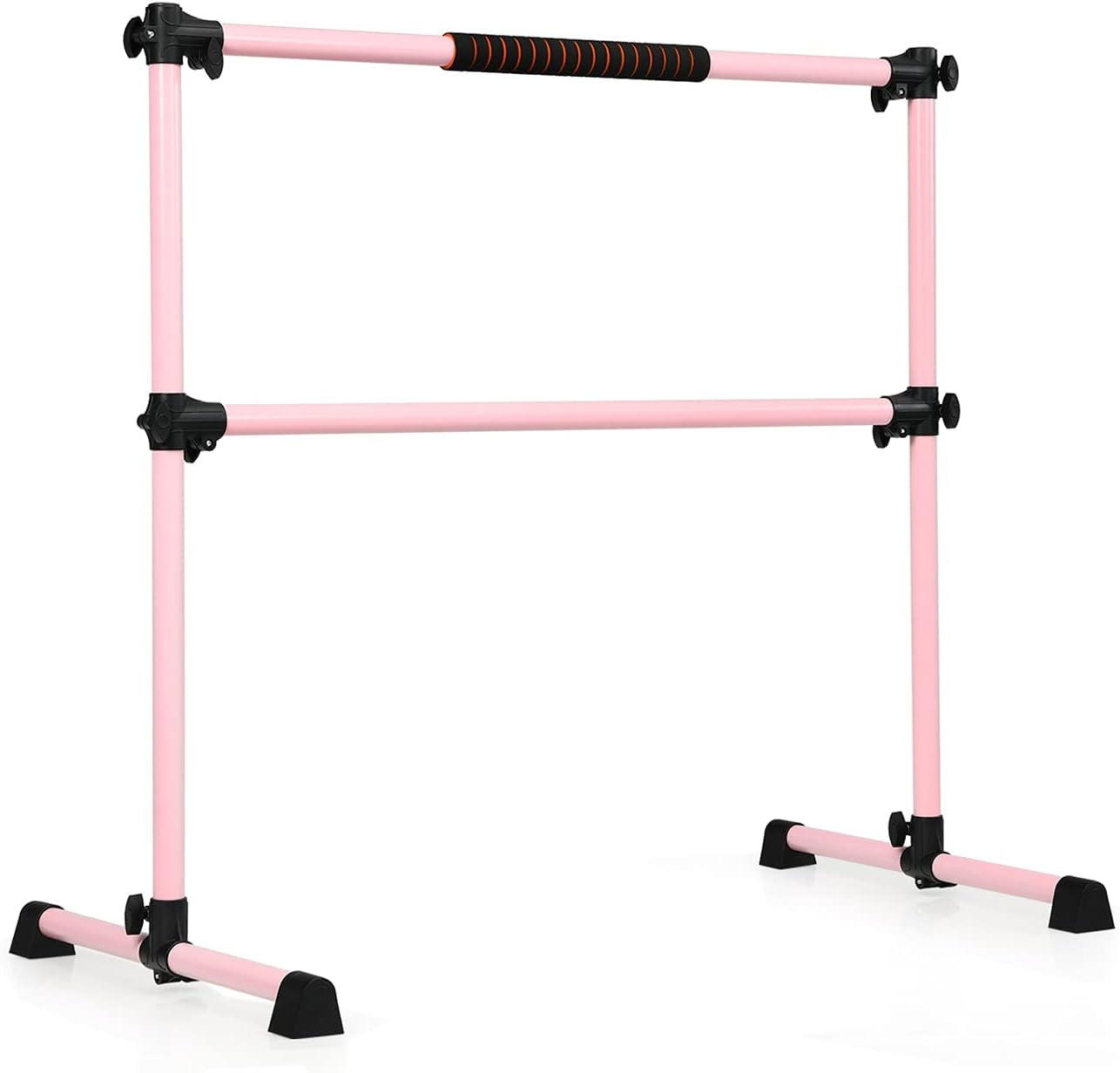 QSJIAYI Portable Ballet Barre, 4 Feet Folding Height Adjustable Ballet ...