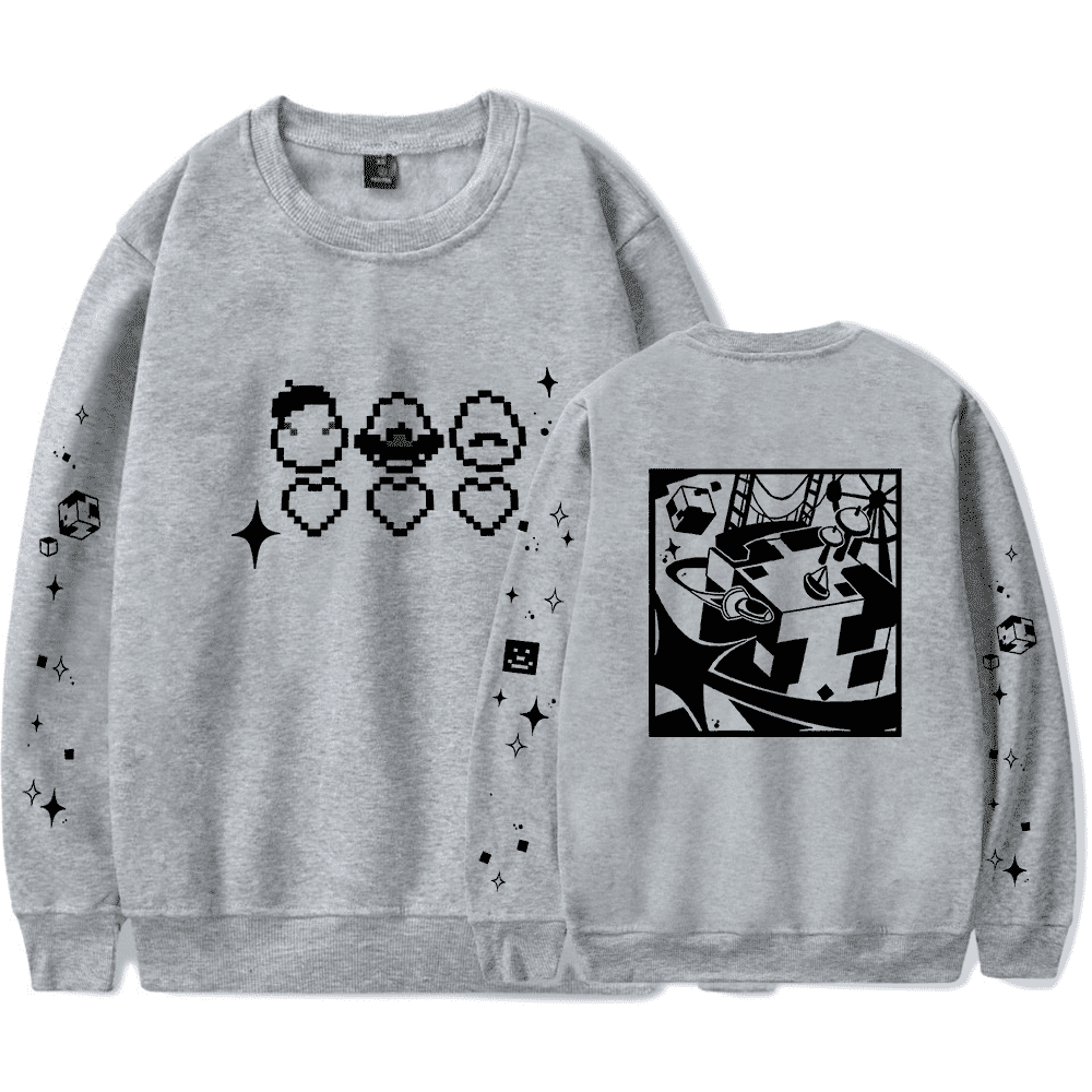 QSMP Merch Sweatshirt Egg Long Sleeve Crewneck Gamer Men Women Pullover ...