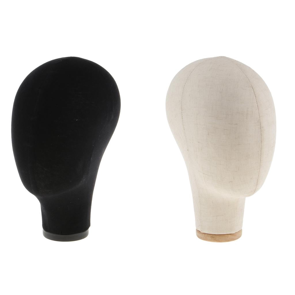 QSTDGVPW 2 Pieces Mannequin Canvas Block Head Wig Making Toupee Hat ...