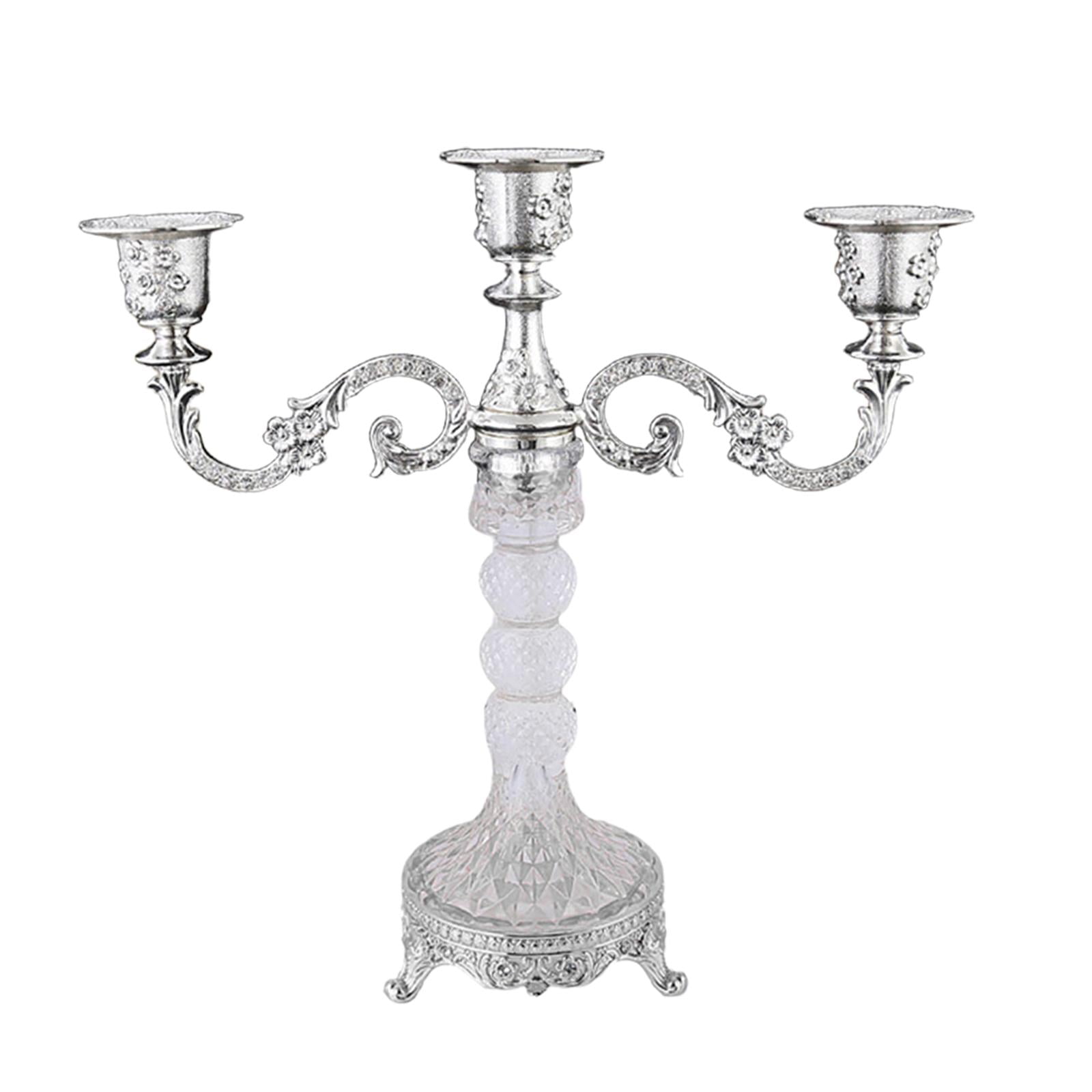 QSTDGVPW 3 Arms Candle Holder Modern Candlelight Stand for Living Room ...