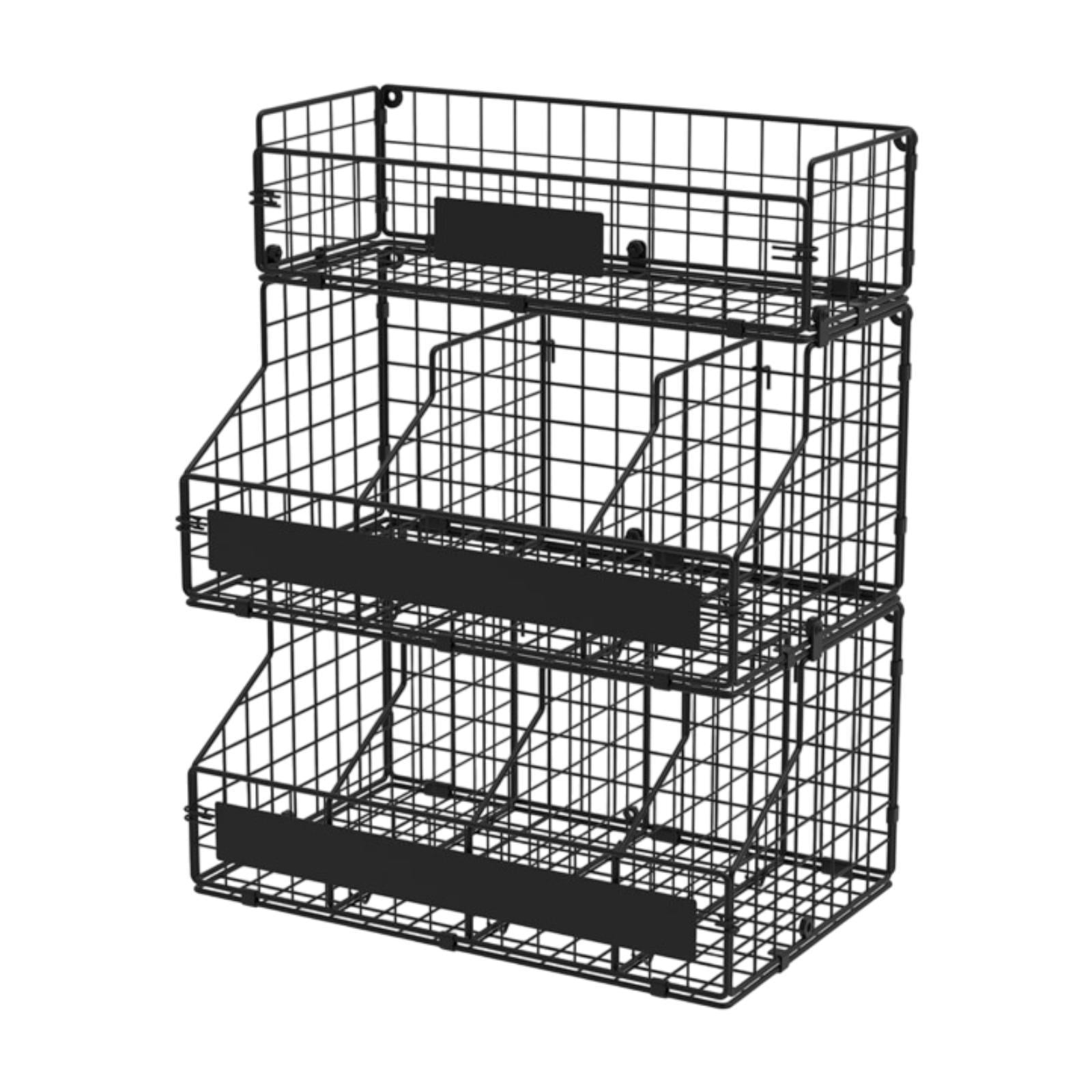 QSTDGVPW 3 Tier Stackable Egg Rack Egg Organizer Versatile Sturdy Wire ...