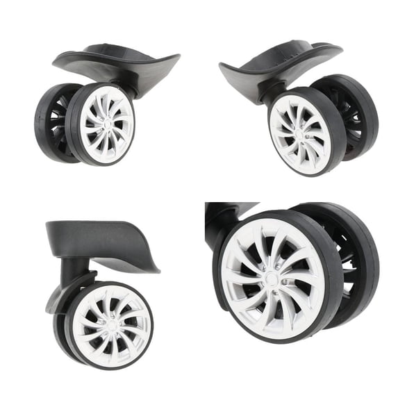 QSTDGVPW 4 Pieces A57 Suitcase Luggage Wheels Replacement Swivel Mute ...
