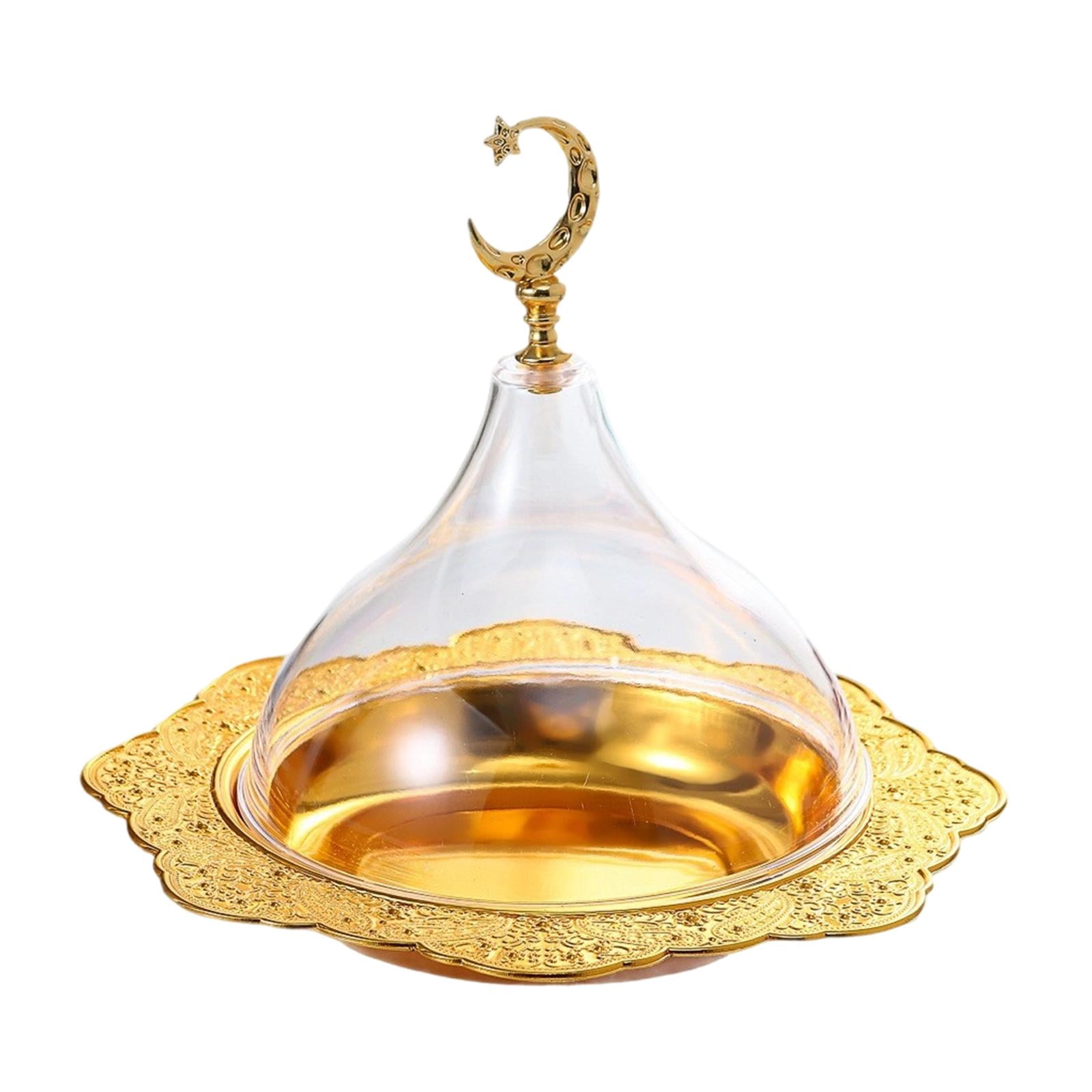 QSTDGVPW Cake Plate with Lid Afternoon Tea Display Stand Small ...