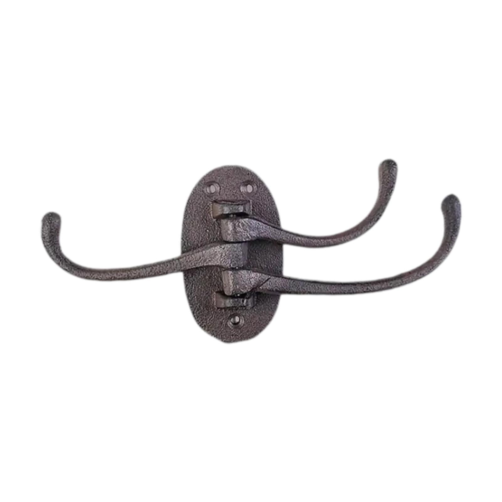 QSTDGVPW Cast Iron Hook Hanging Coat Hook Fence Robe Decorative Hook ...