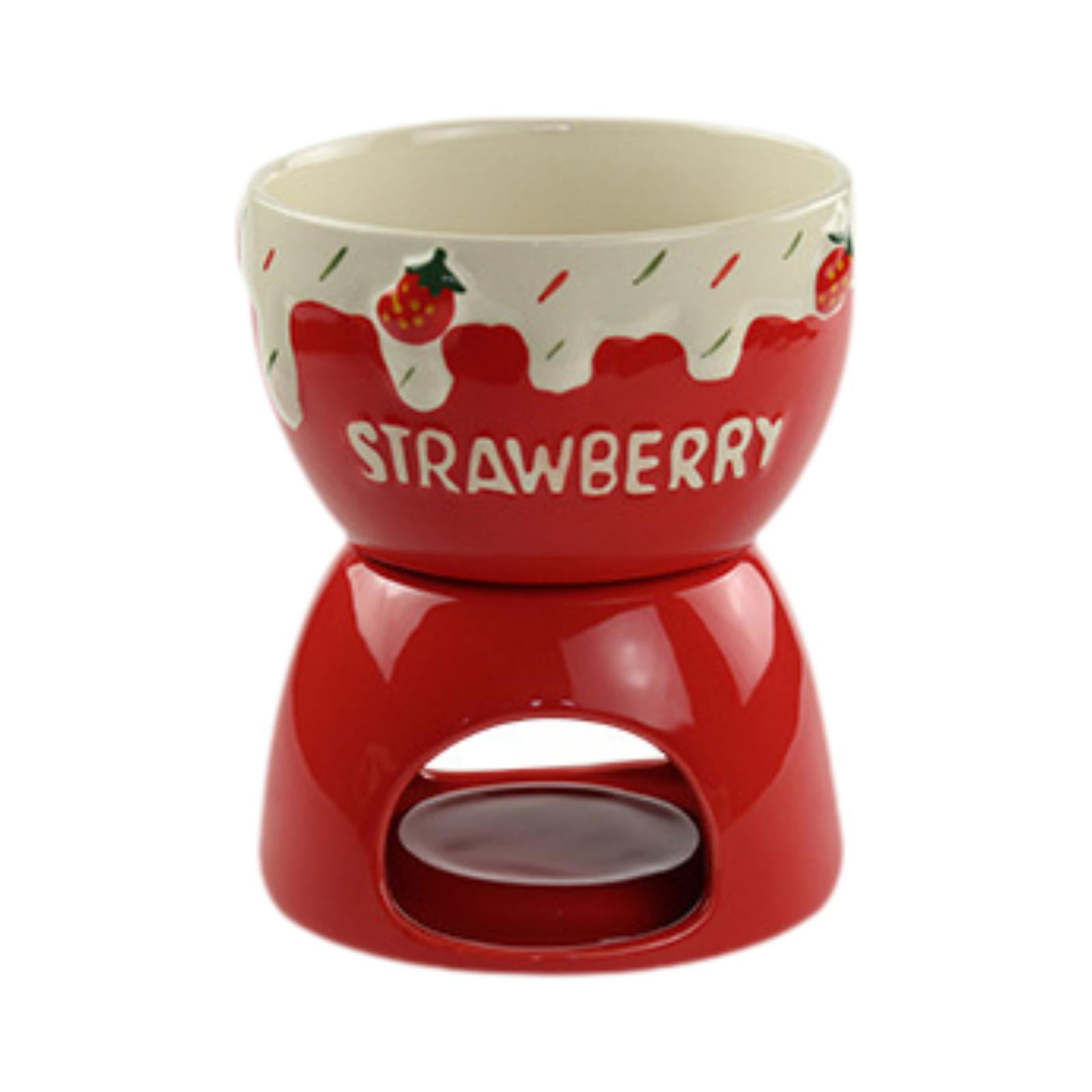 QSTDGVPW Chocolate Fondue Pot Birthday Gift Chocolate Melting Pot ...