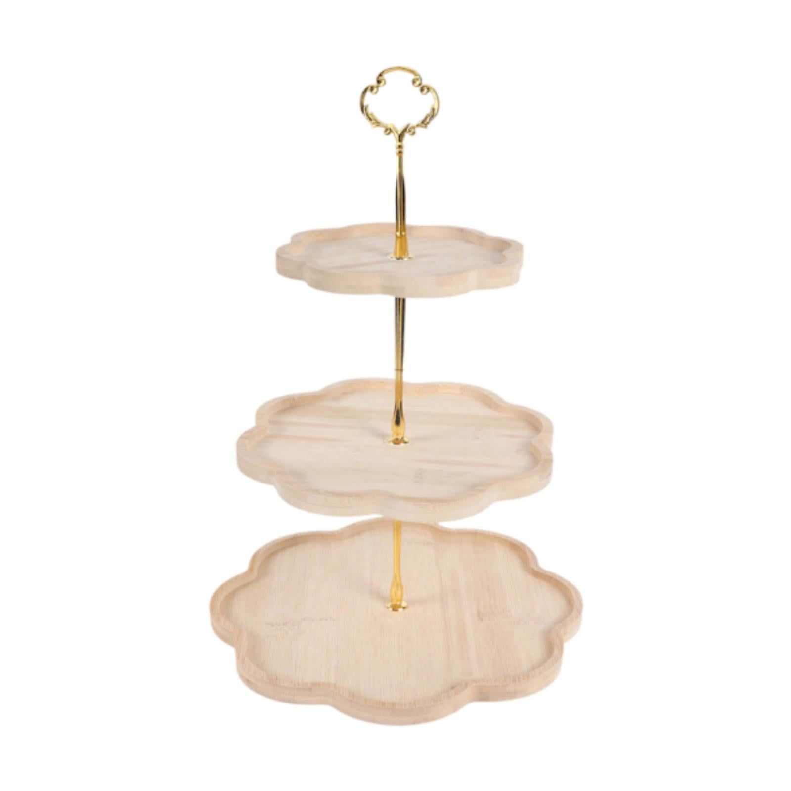 QSTDGVPW Cupcake Stand Cookie Tray Rack Dessert Holder 3 Tier Dessert ...
