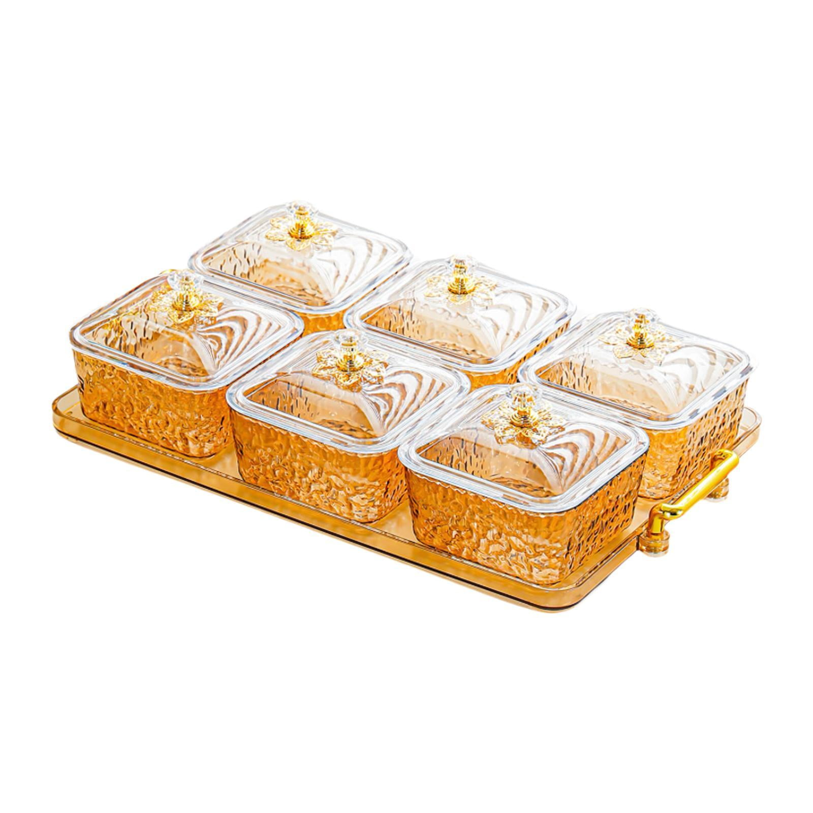 QSTDGVPW Dried Fruit Tray Divided Serving Platter Multipurpose Cookie ...