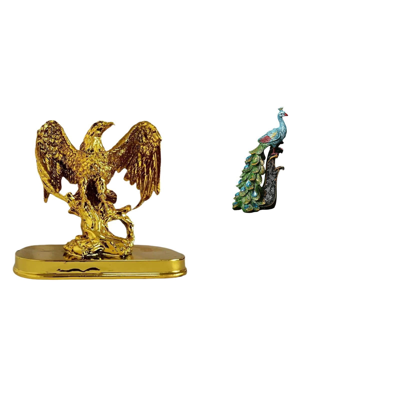 QSTDGVPW Figurine Animal Sculpture Crafts Modern Art Ornament Resin ...
