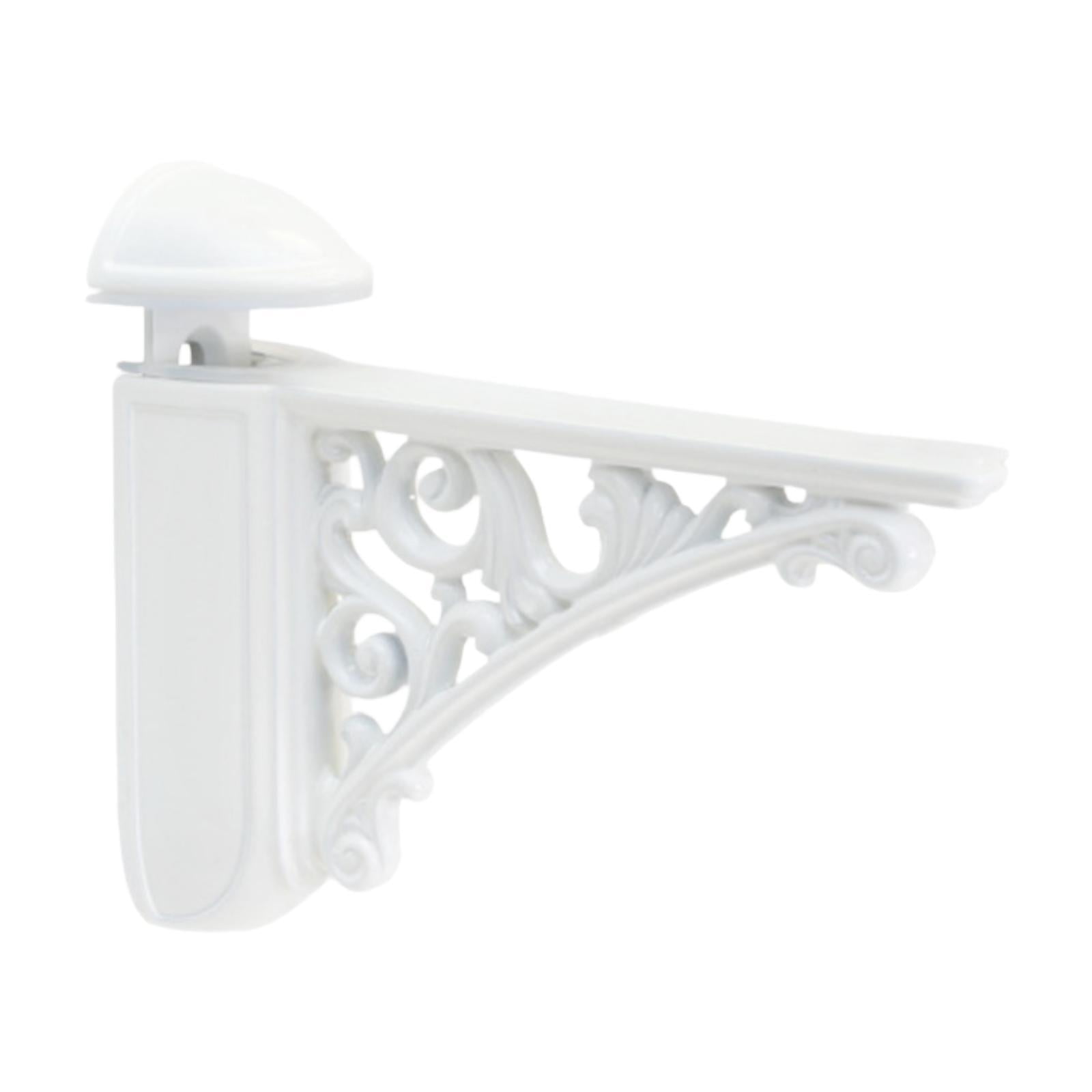 QSTDGVPW Glass Shelf Bracket Baroque Replacement Wall Mount Bathroom ...