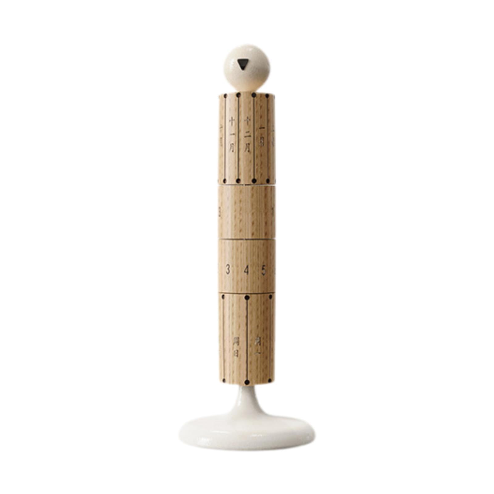 QSTDGVPW Manual Rotating Calendar Rustic Modern Decoration for Bedroom ...