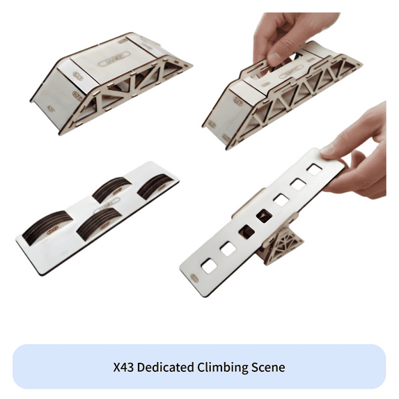 QSTDGVPW RC Wooden Bridge Snap-Fit Design Toy Accessory Tool-Free ...