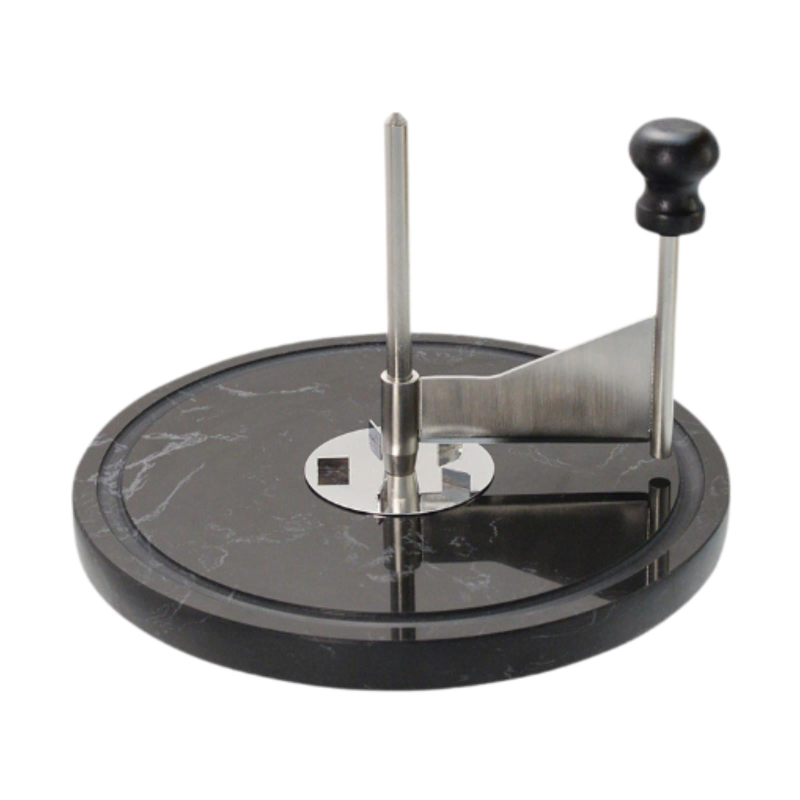 QSTDGVPW Round Cheese Cutting Board Butcher Block Cheese Slicer ...