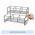 QSTDGVPW Syrup Rack Organizer Space Saving Counter Shelf Keeps ...